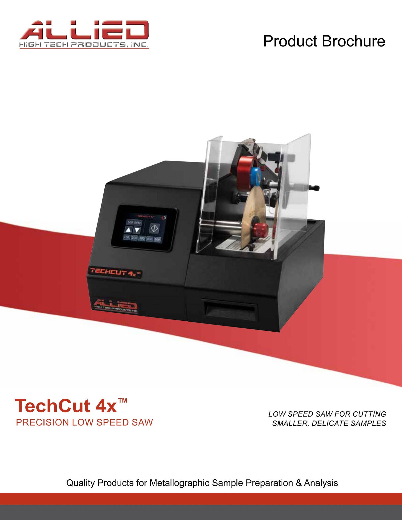 TechCut 4x™ Precision Low Speed Saw Brochure by Allied High Tech ...