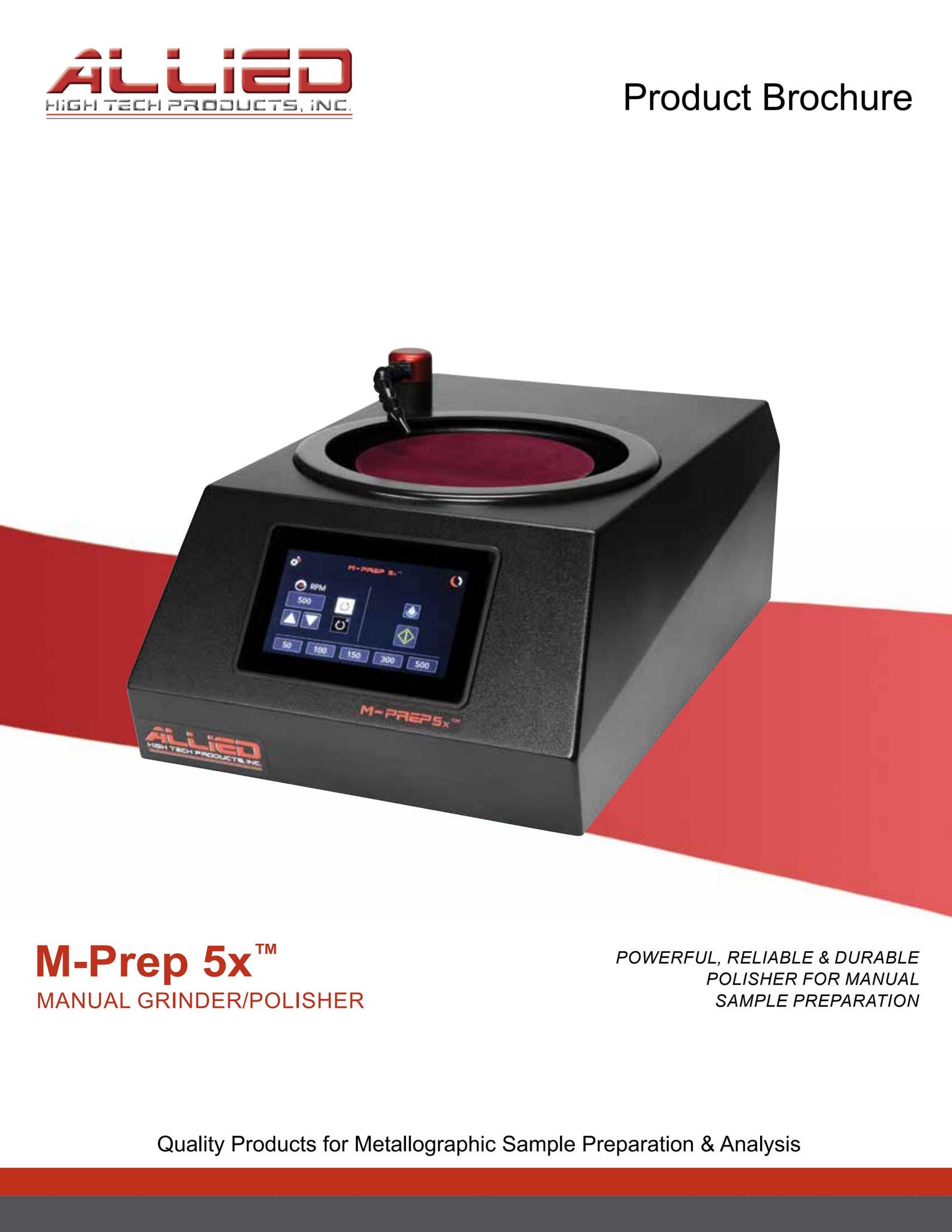 M-Prep 5x™ Grinder/Polisher Brochure by Allied High Tech Products - Issuu