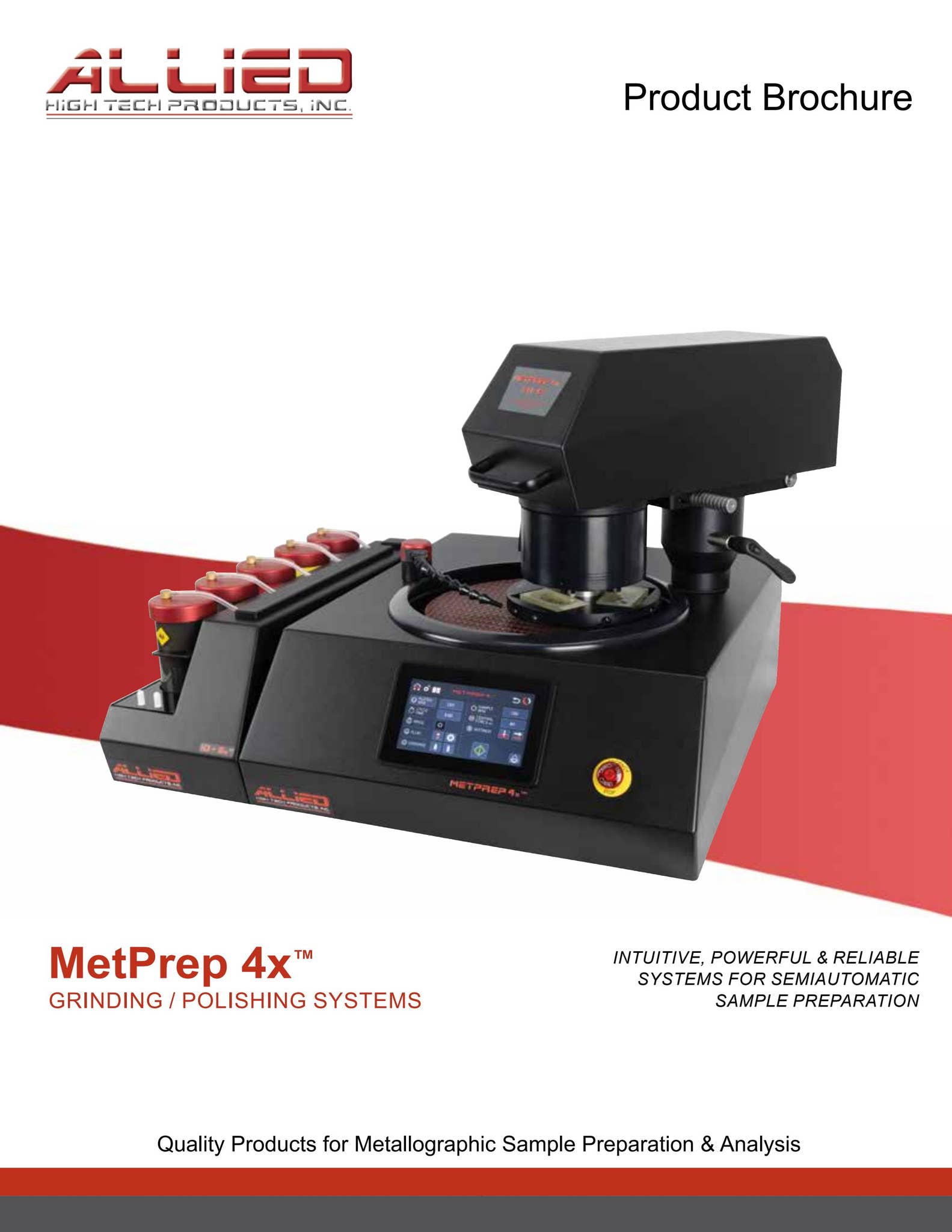 MetPrep 4x™ Grinding/Polishing Systems Brochure by Allied High Tech ...