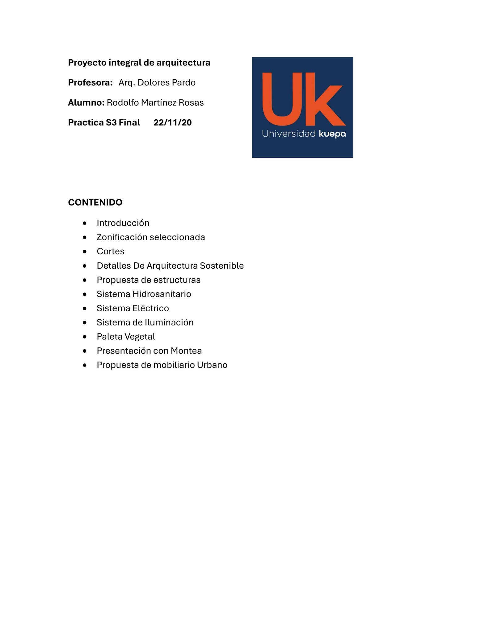 Proyecto integral de arquitectura S3 Final by RodolfoMTZR335 - Issuu