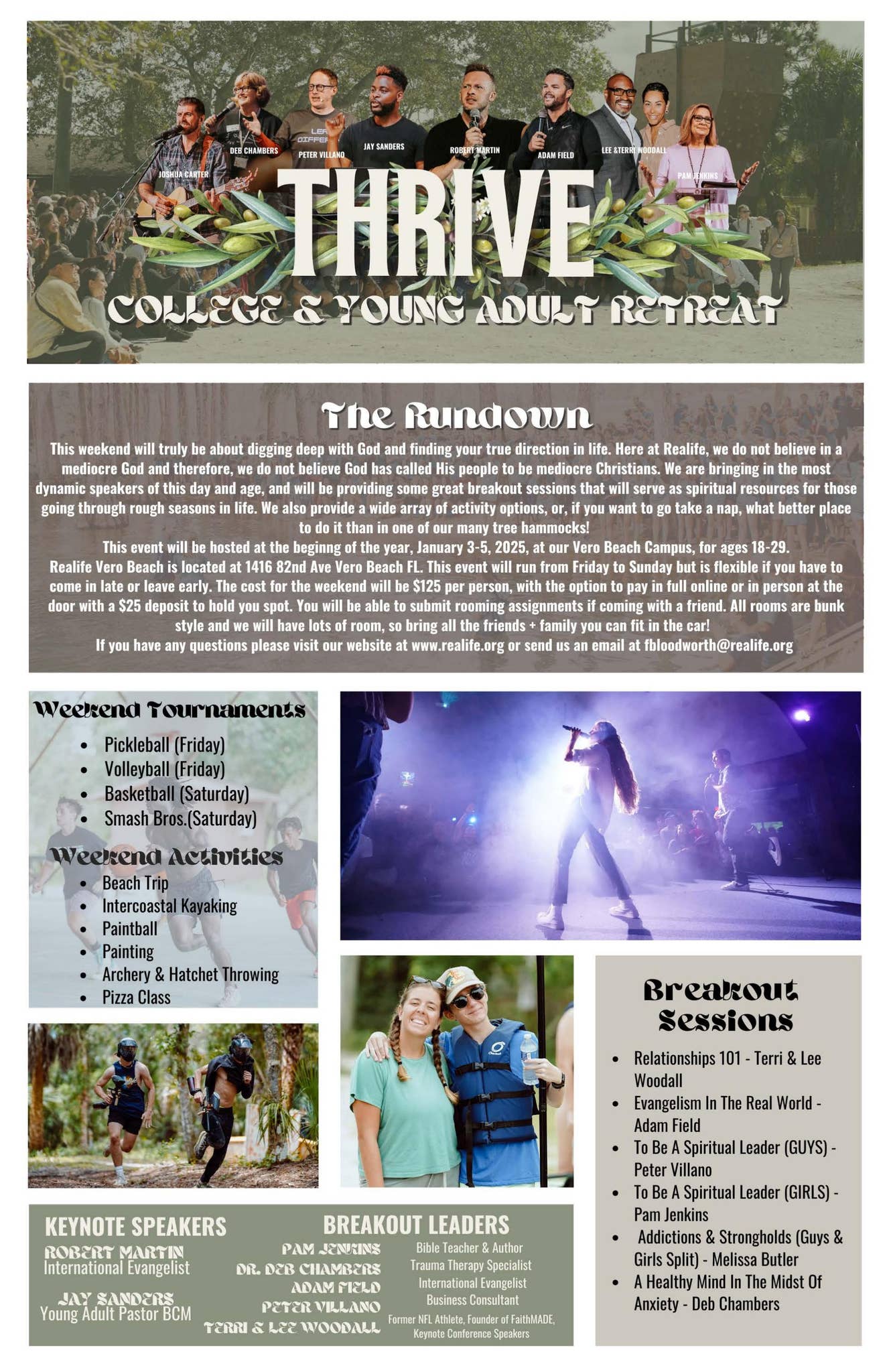 Thrive College and Young Adults Retreat by William Bloodworth - Issuu