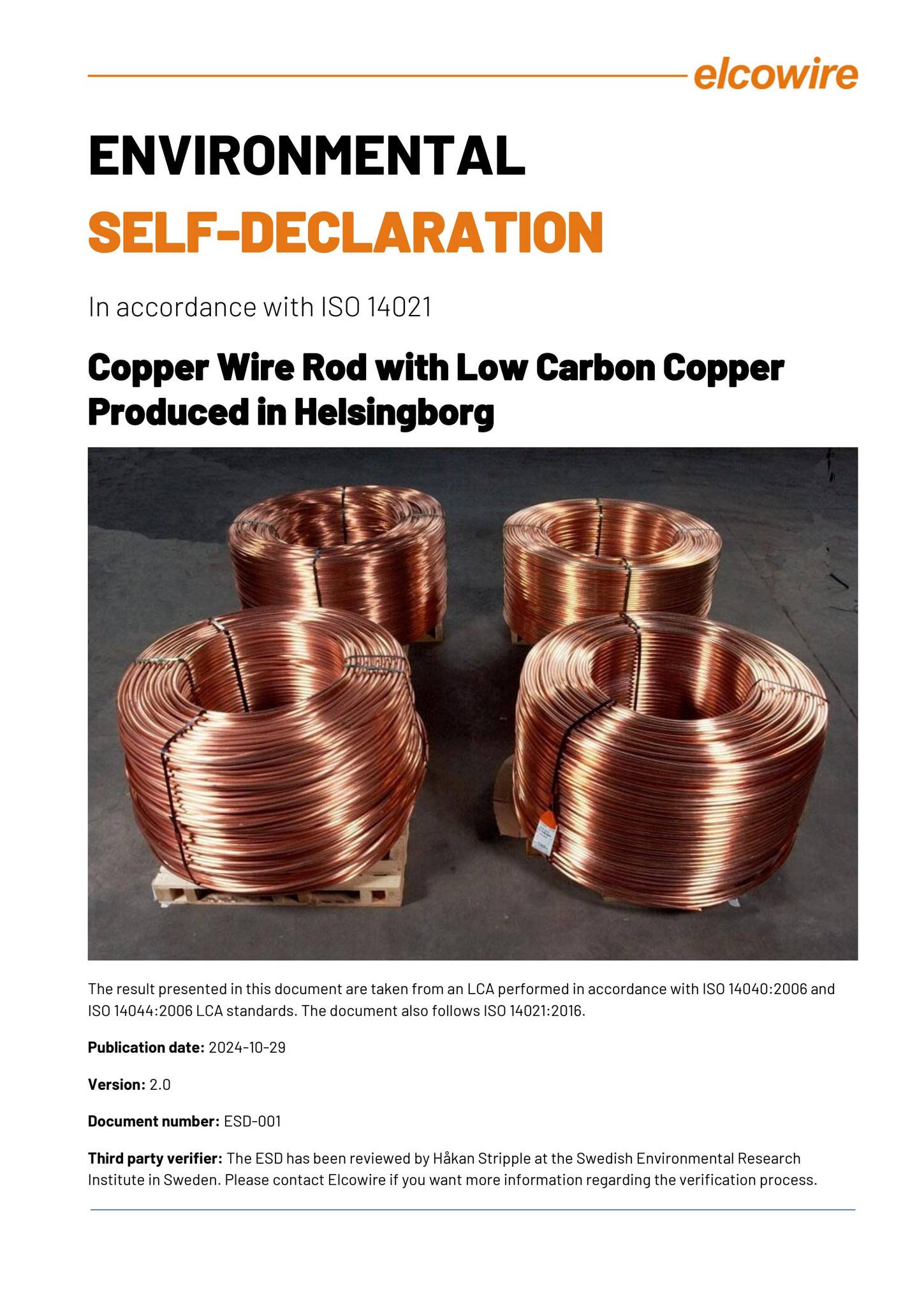 ESD Low Carbon Copper Wire Rod Helsingborg v.2.0 by elcowire - Issuu