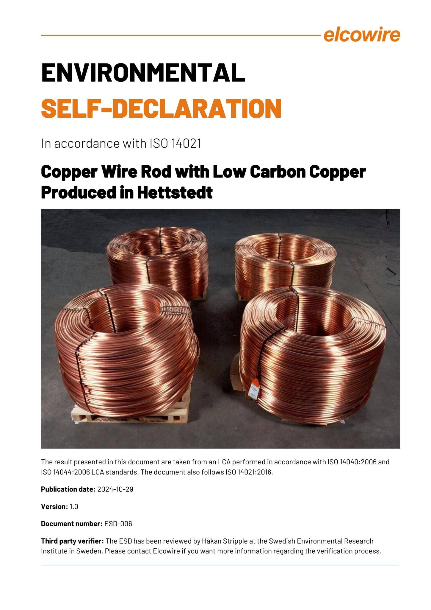 ESD_006 Low Carbon Copper Wire Rod Hettstedt v1.0 by elcowire - Issuu