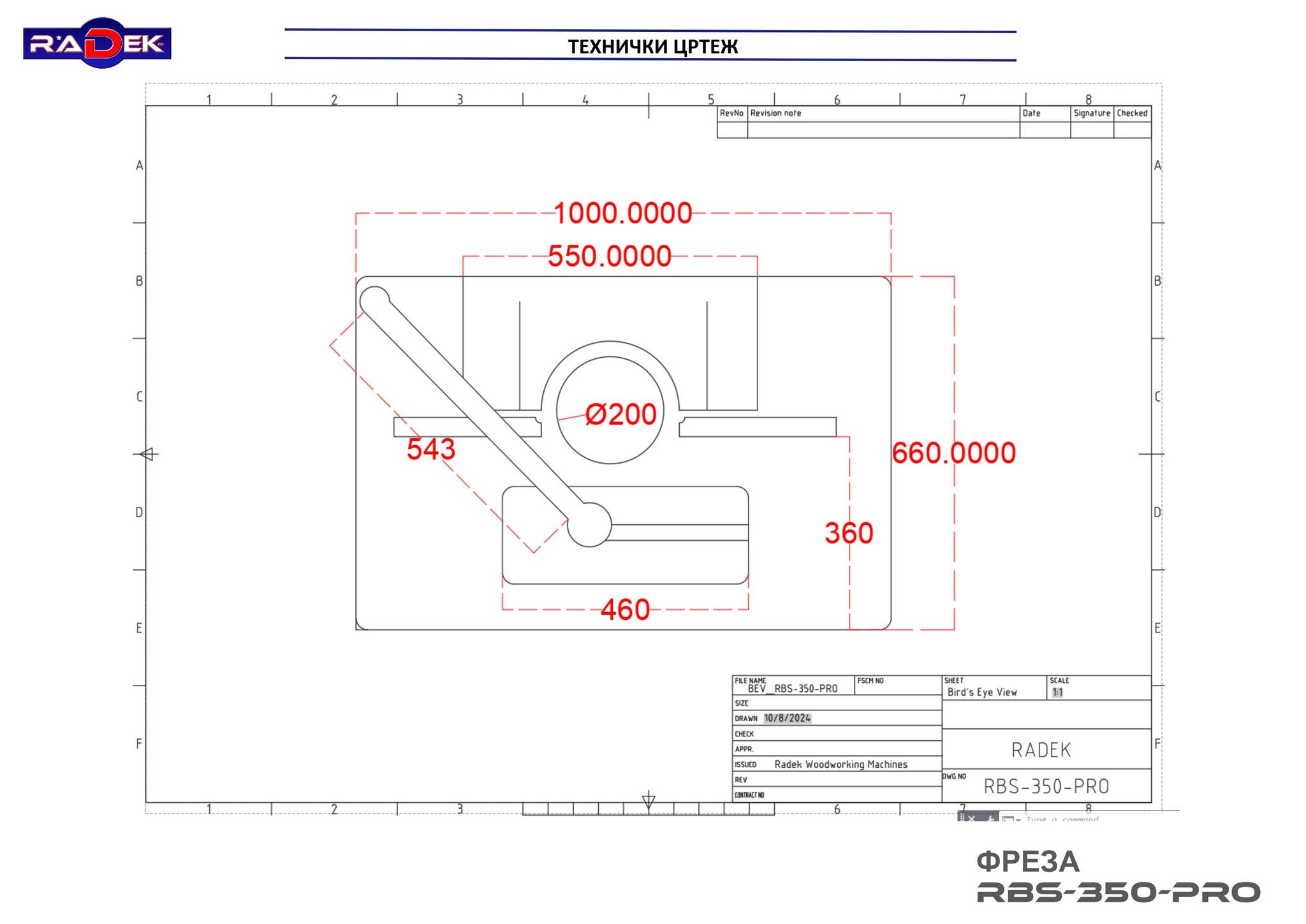 SPINDLE MOULDER (RBS-350-PRO) - TECHNICAL DRAW AND ELECTRICAL ...