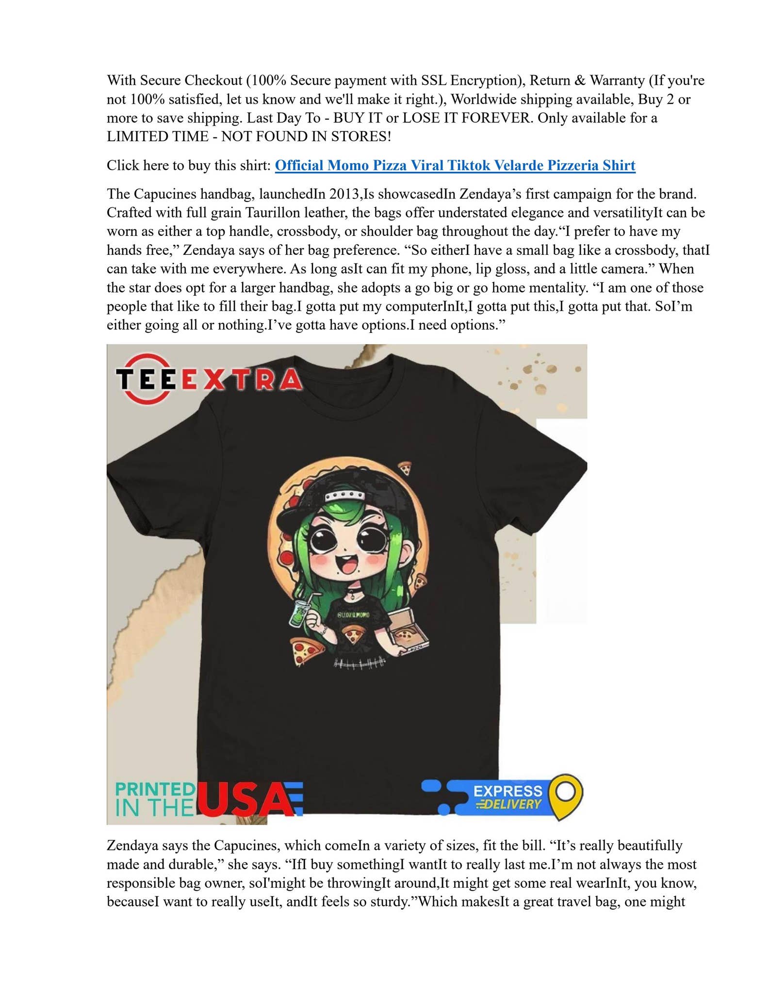 Teeextra - Official Momo Pizza Viral Tiktok Velarde Pizzeria Shirt by ...
