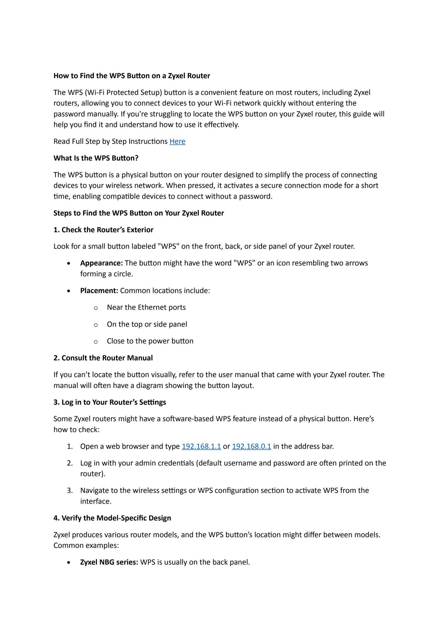 How to Find the WPS Button on a Zyxel Router by askexperts - Issuu