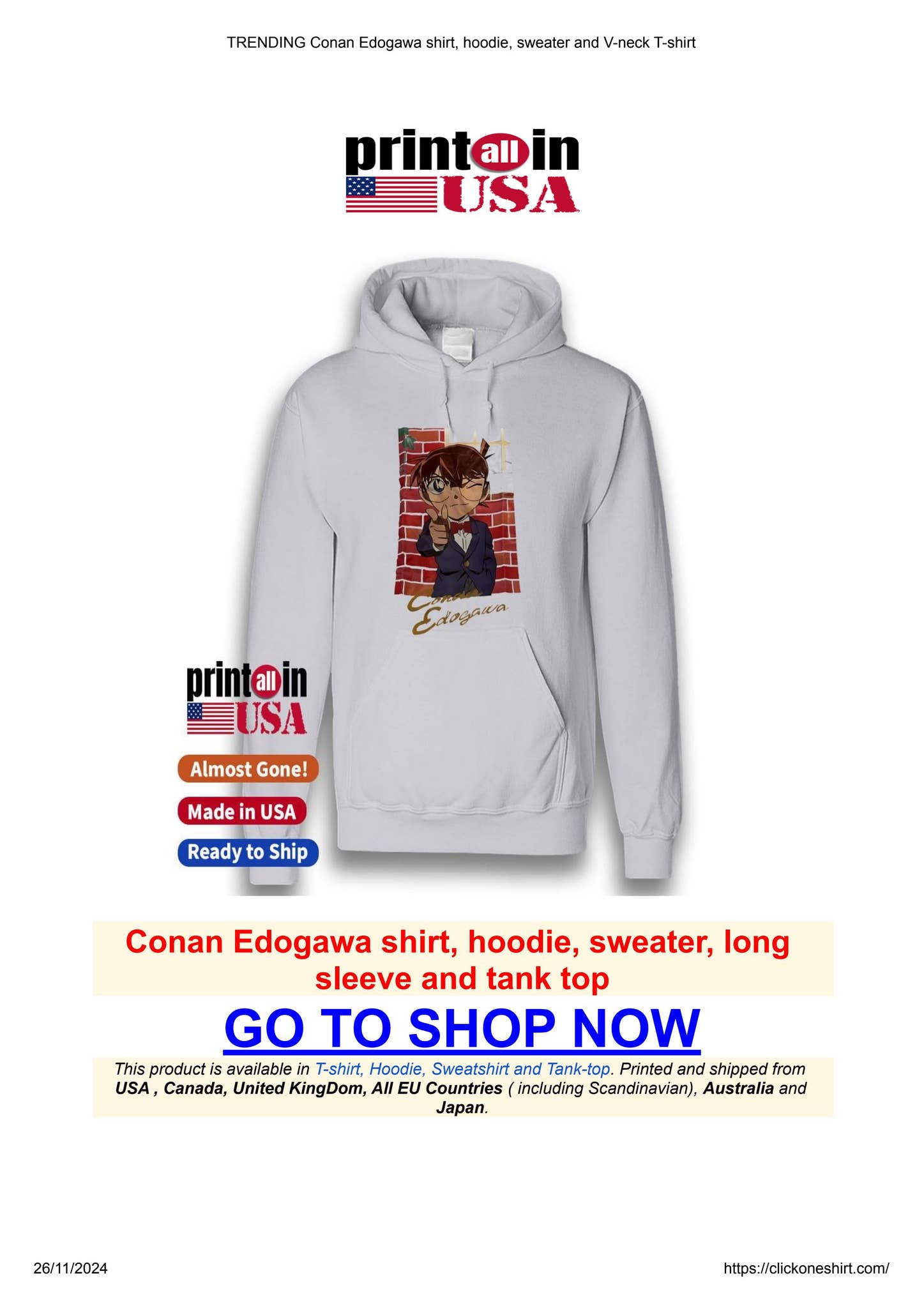Conan Edogawa shirt by Design AT Shop - Issuu