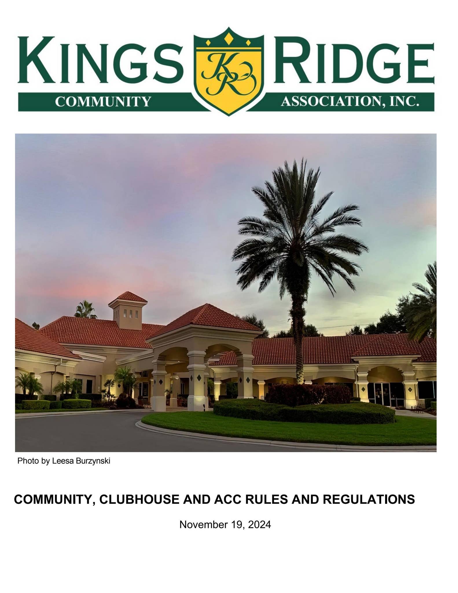 Rules and Regulations by Kings Ridge - Issuu
