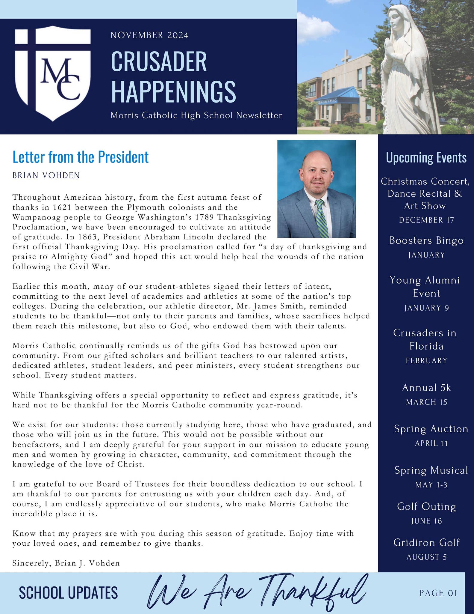 Crusader Happenings, November, 2024 Edition by morriscatholic - Issuu