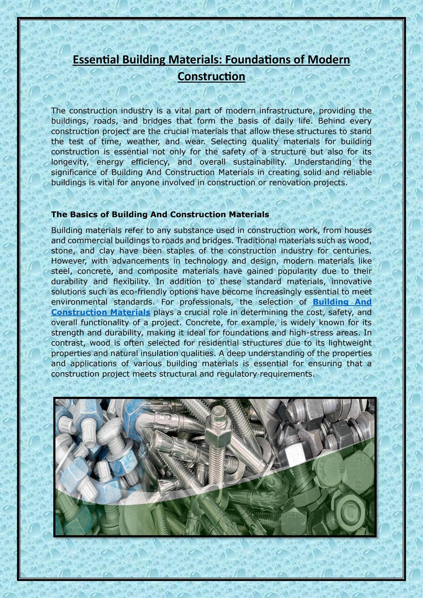 Essential Building Materials Foundations of Modern Construction by LRKD ...