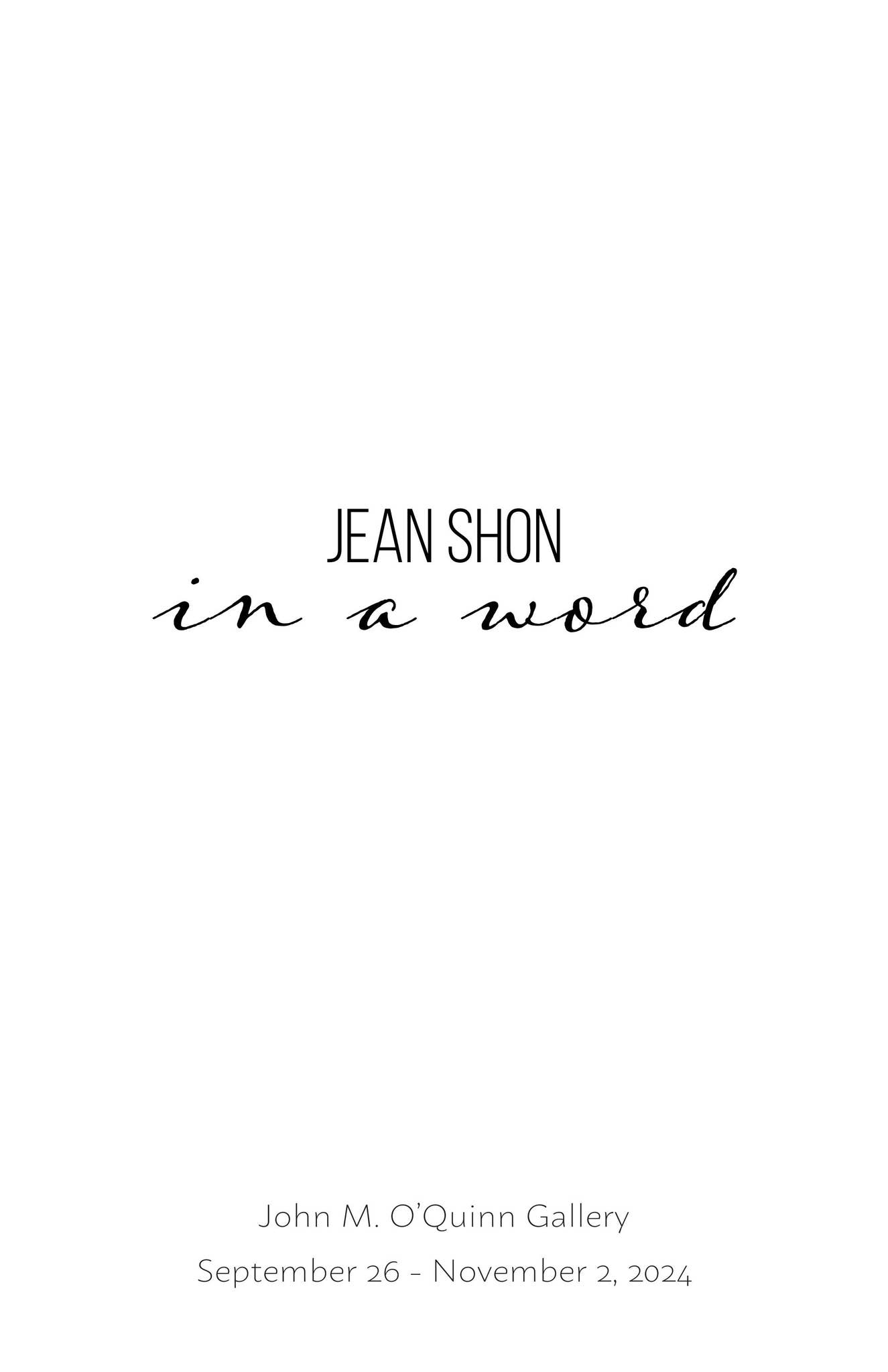 in a word: Jean Shon by Lawndale - Issuu