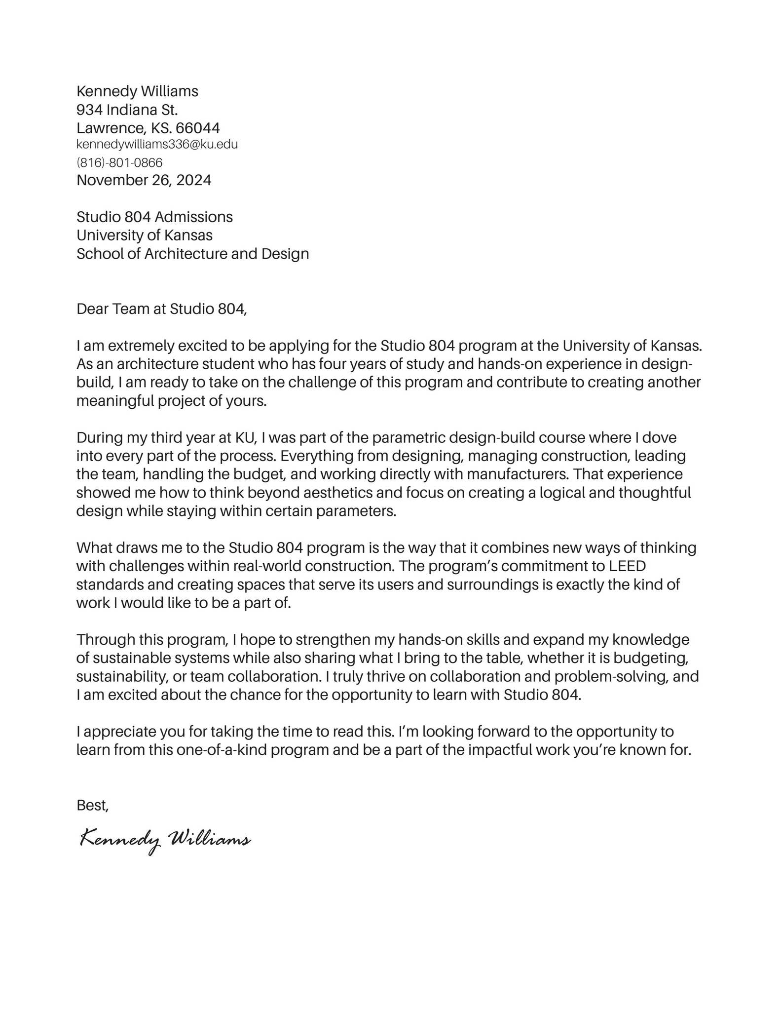 Cover Letter by kennedywi11iams - Issuu