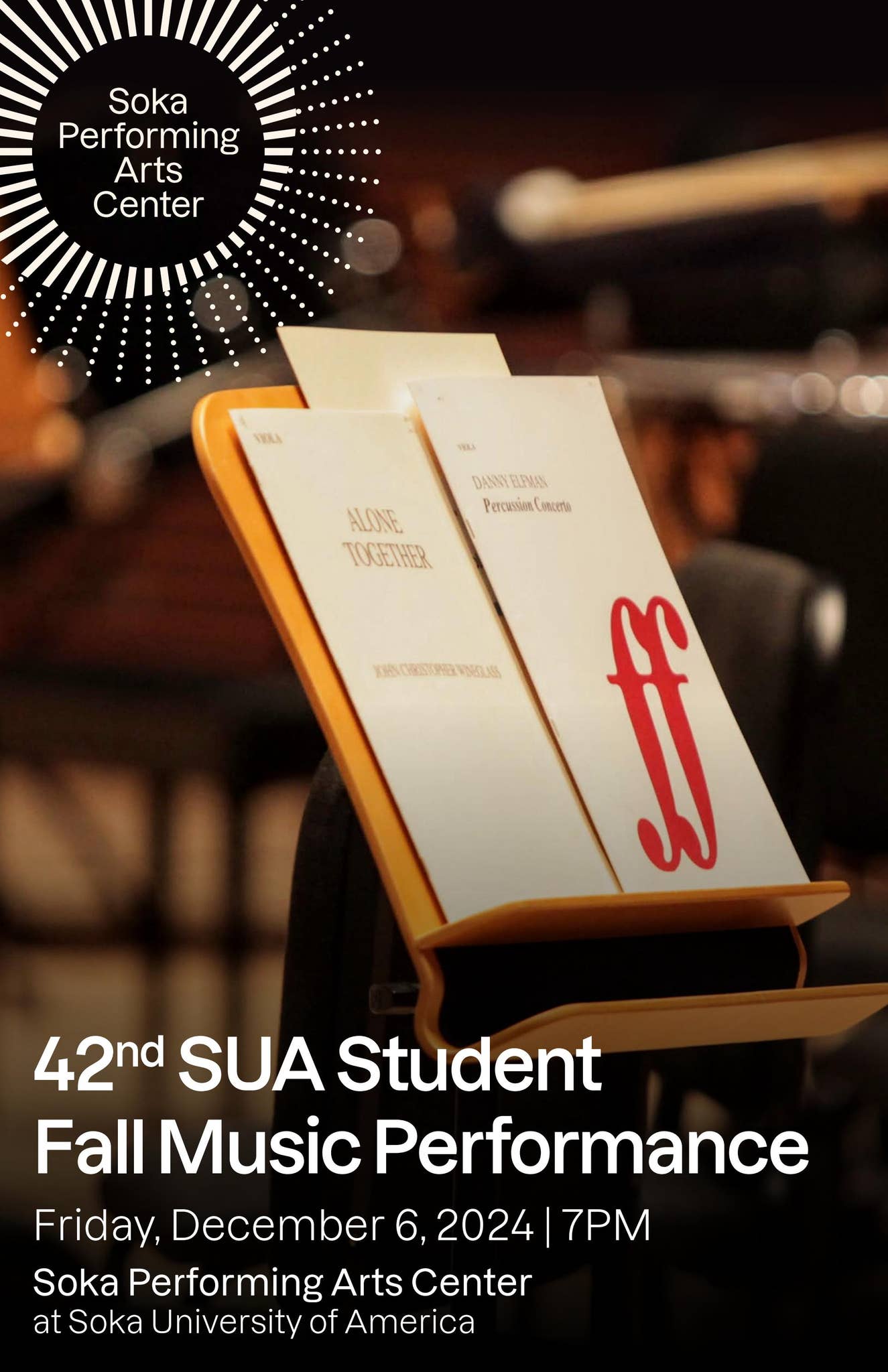 2024.12.06 | 42nd SUA Student Fall Music Performance by Soka Performing ...