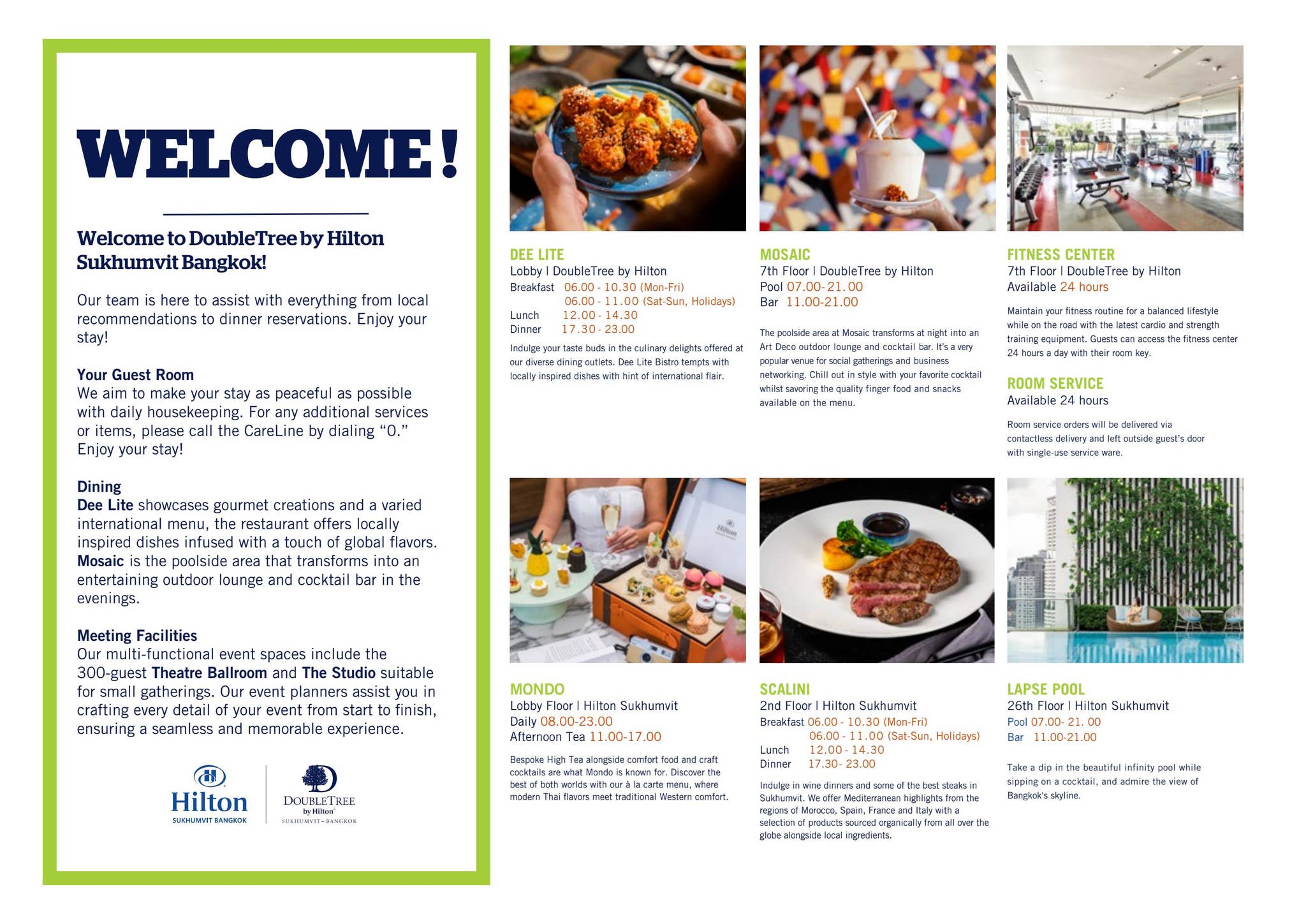 Welcome Letter | DoubleTree by Hilton Sukhumvit Bangkok by Hilton ...