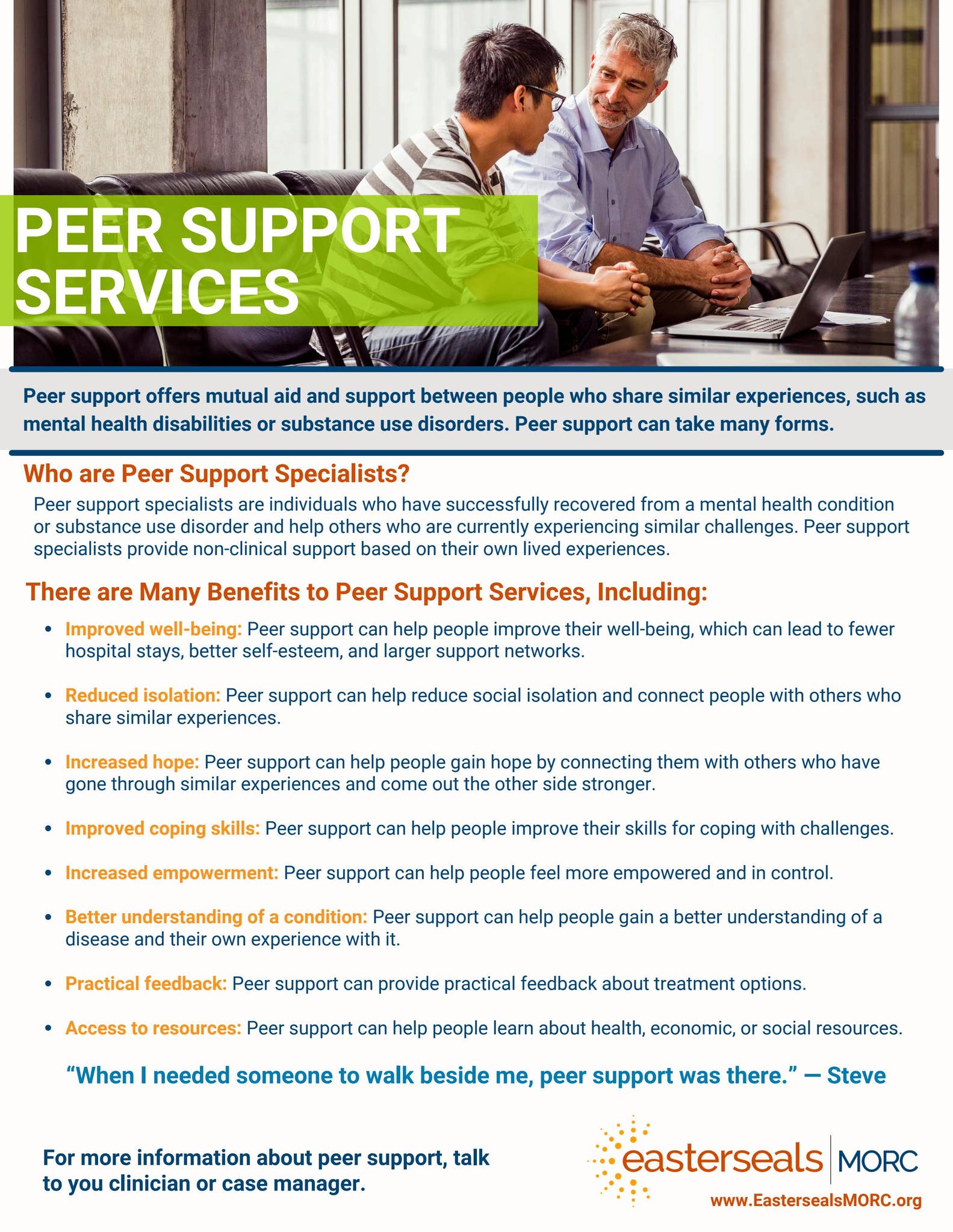 Peer Support Services by Easterseals MORC - Issuu
