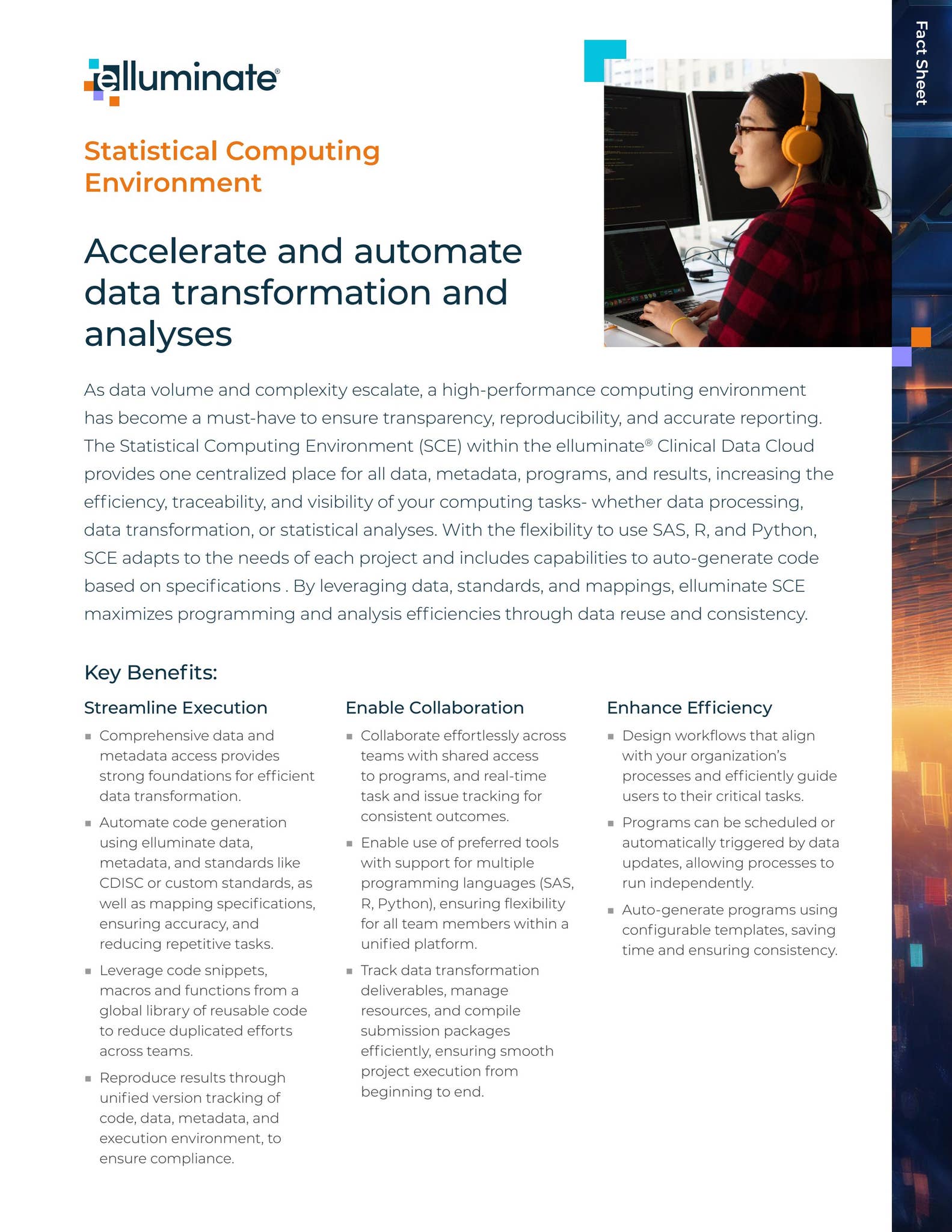 Statistical Computing Environment Fact Sheet by eClinical Solutions - Issuu