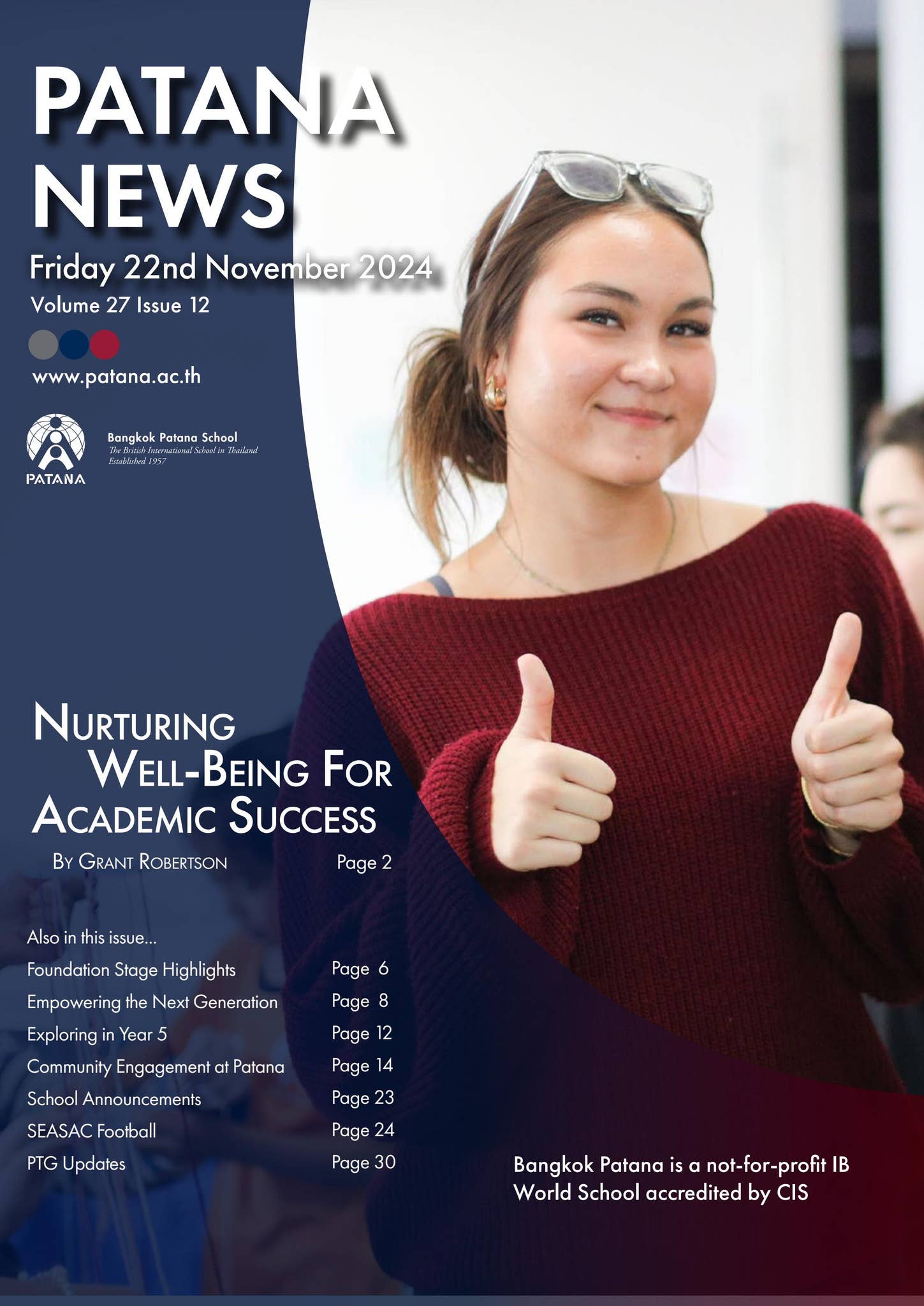 Patana News Volume 27 Issue 12 by Bangkok Patana School - Issuu