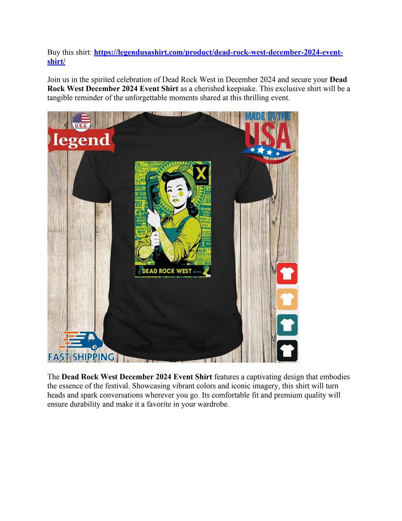 Dead Rock West December 2024 Event Shirt by Heli Tee USA - Issuu