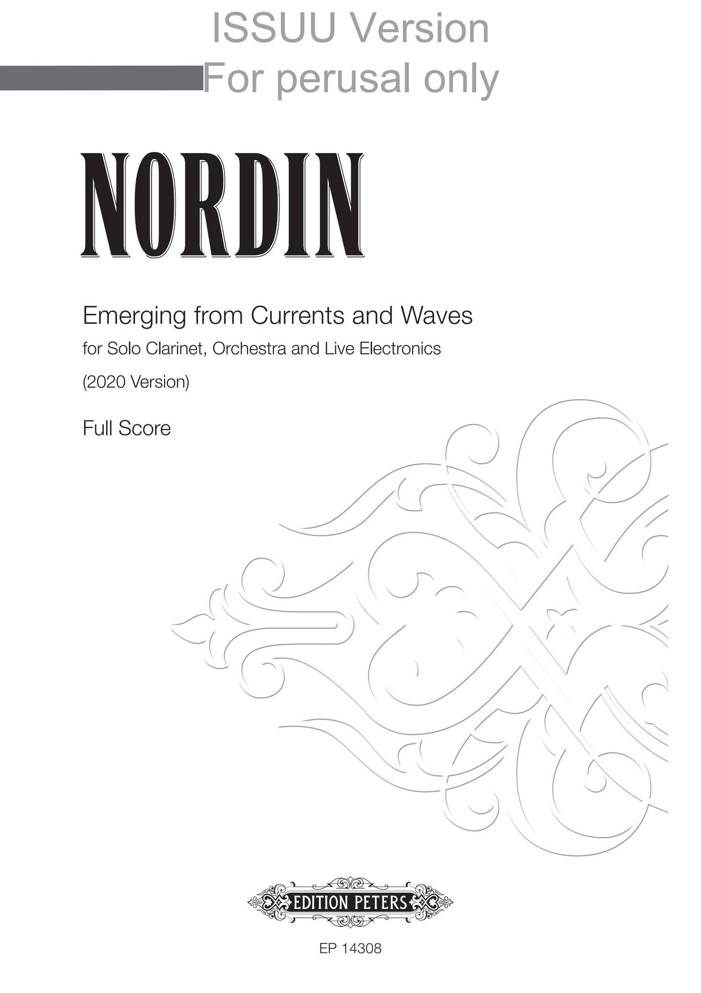 Nordin EMERGING FRUM CURRENTS AND WAVES (2020) by ScoresOnDemand - Issuu