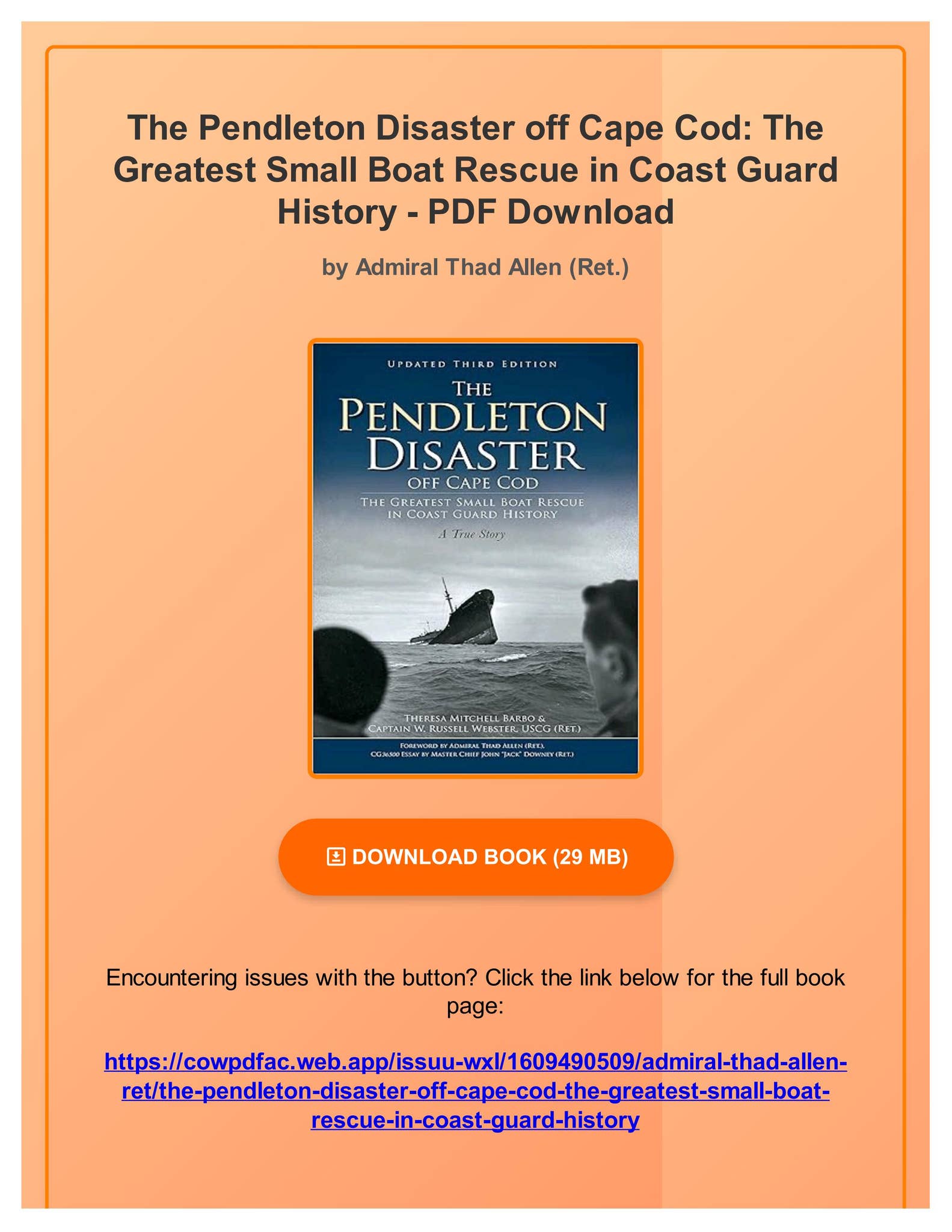 PDF Free The Pendleton Disaster off Cape Cod: The Greatest Small Boat ...