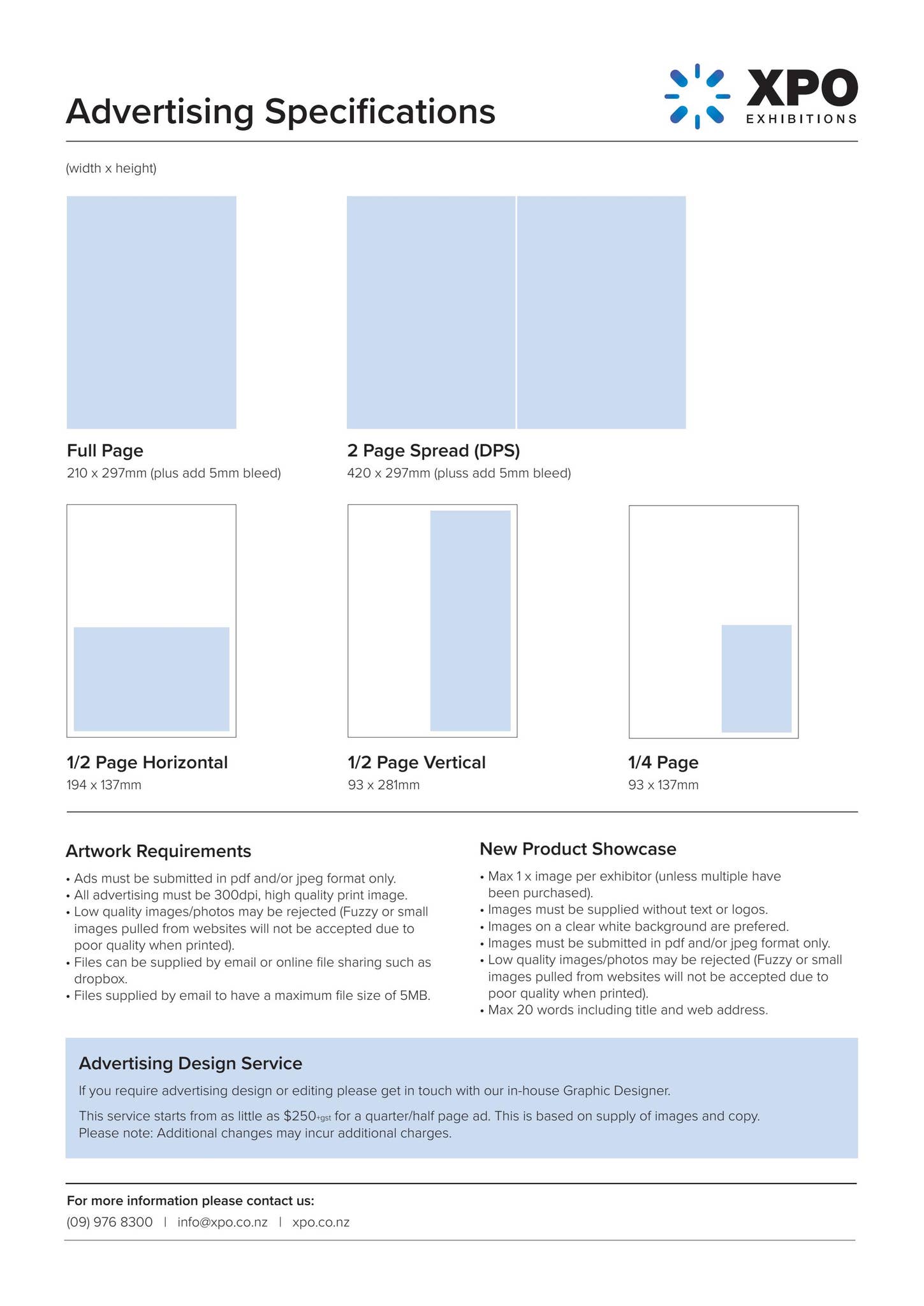 XPO Ad Specs_V2 by XPO Exhibitions - Issuu