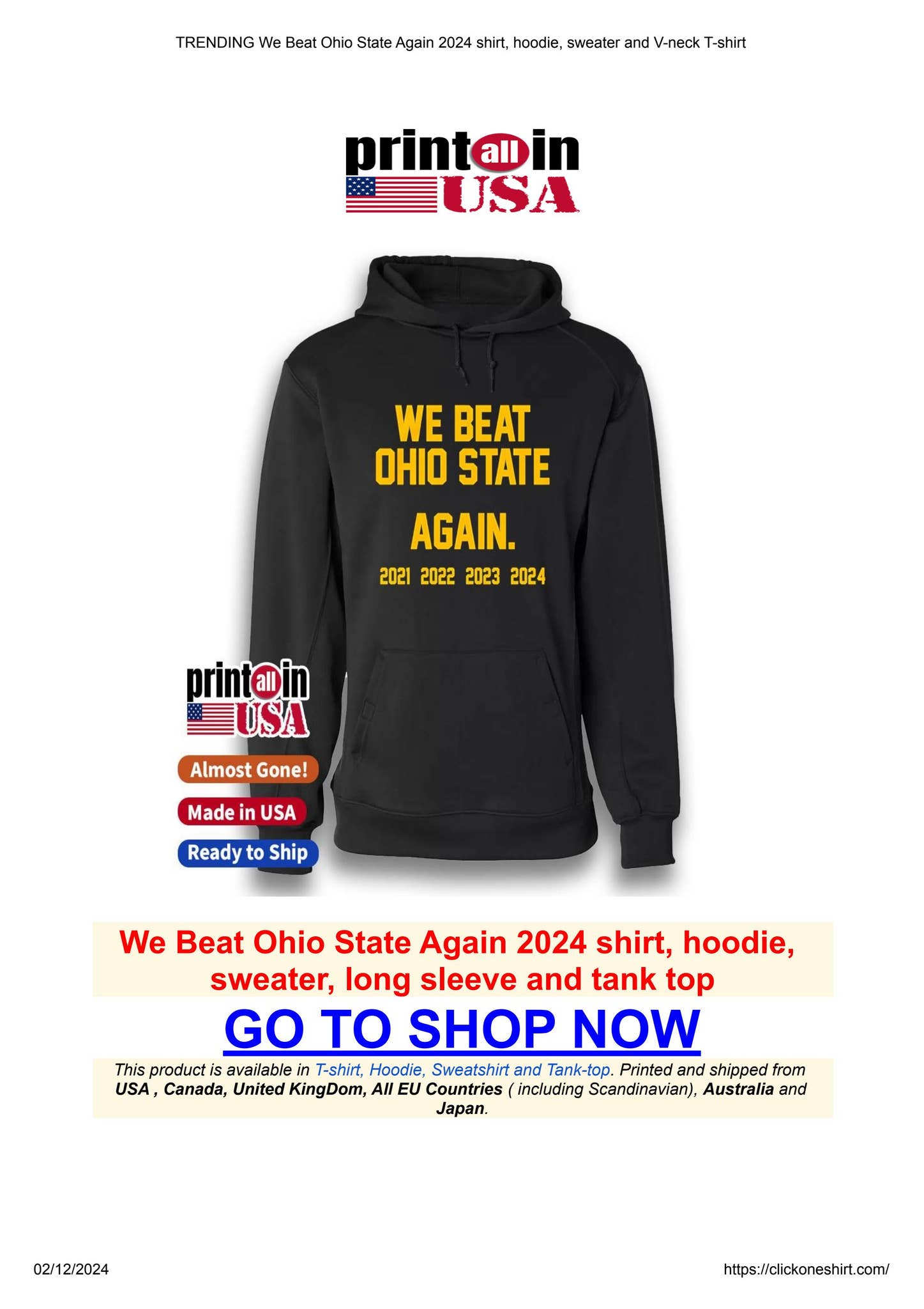 We Beat Ohio State Again 2024 shirt by Design AT Shop - Issuu