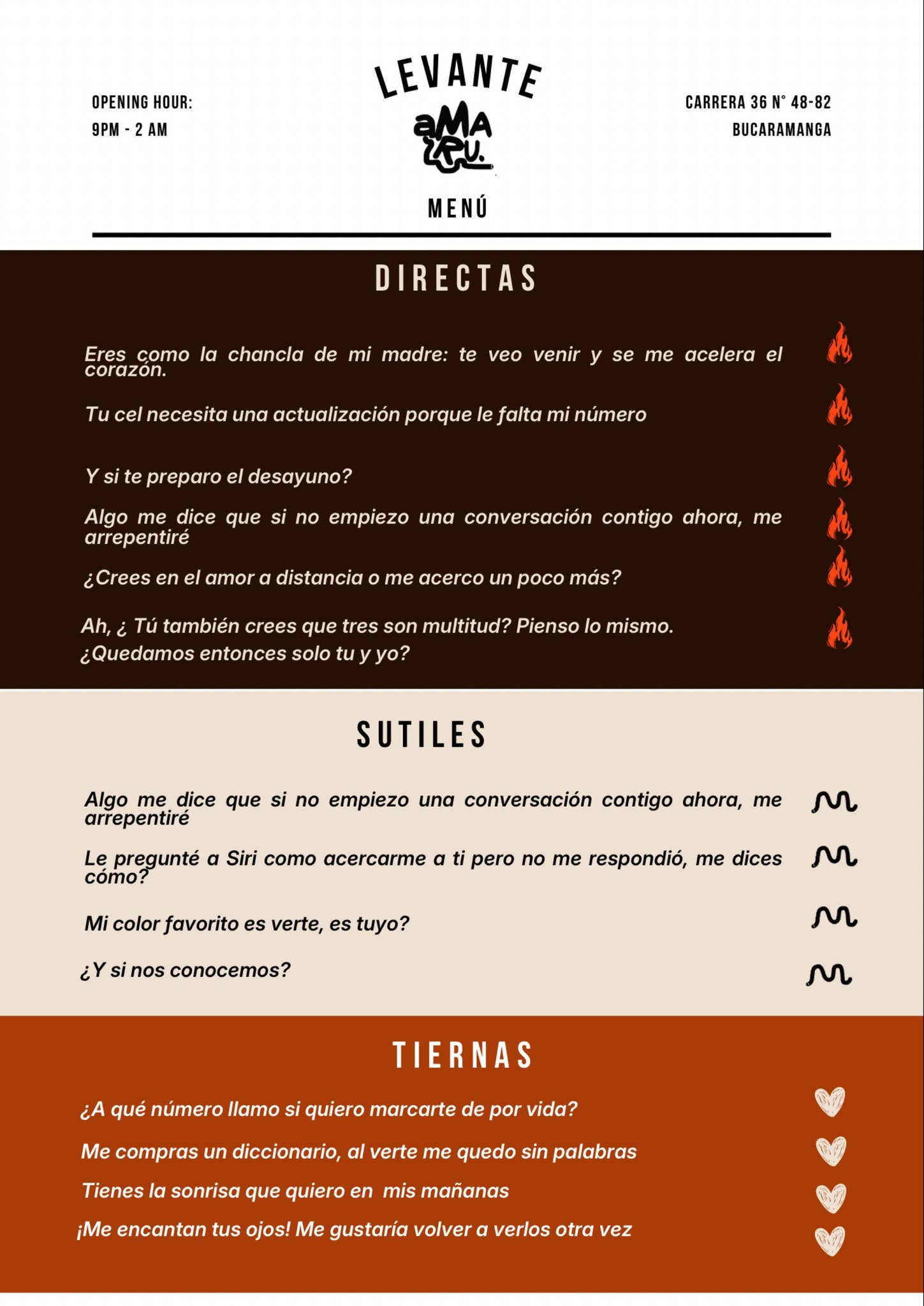 Menú de Levante by Amaru gastrobar - Issuu