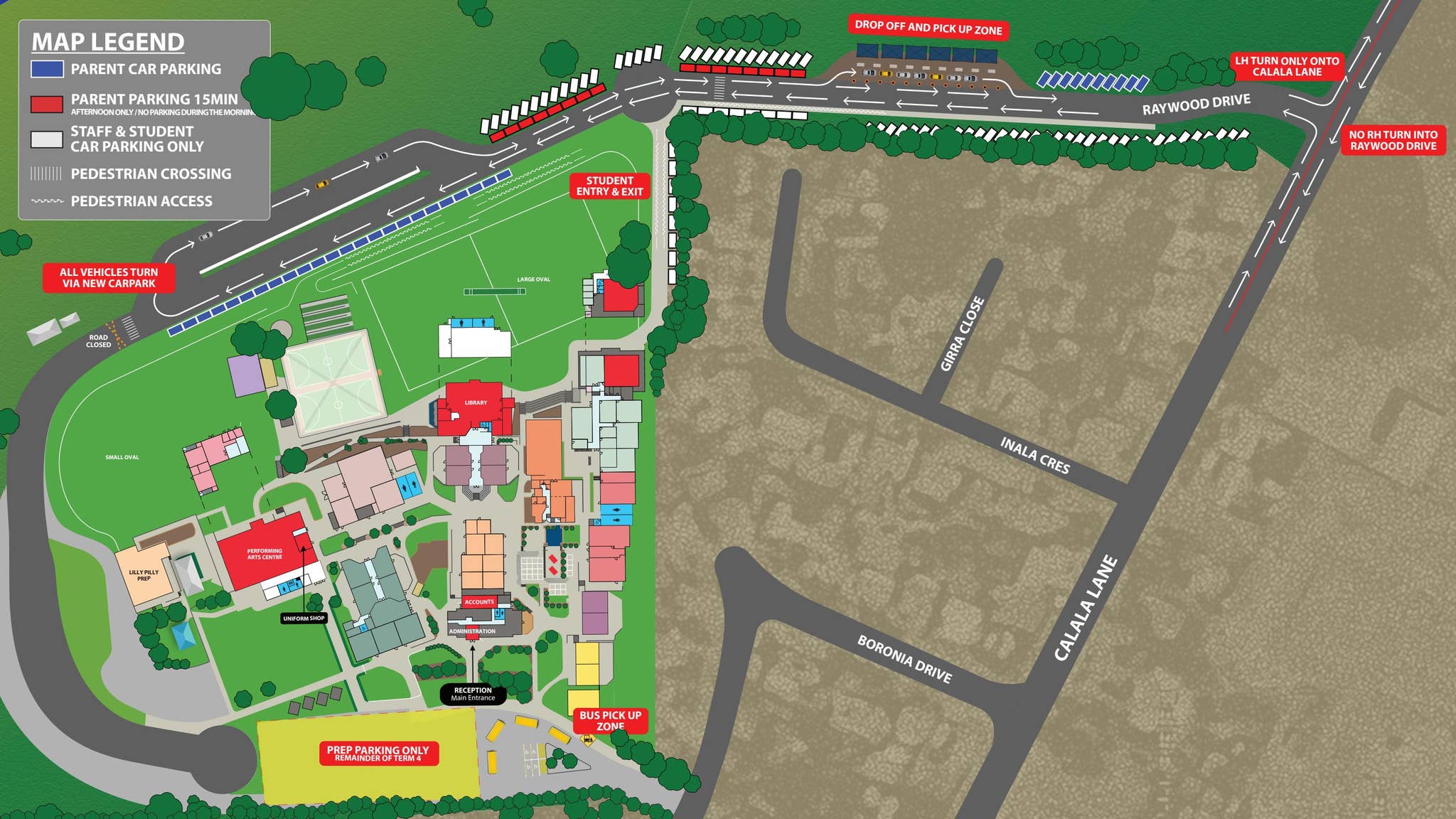 Temporary Drop off/Pick up Map by Carinya Christian School - Issuu