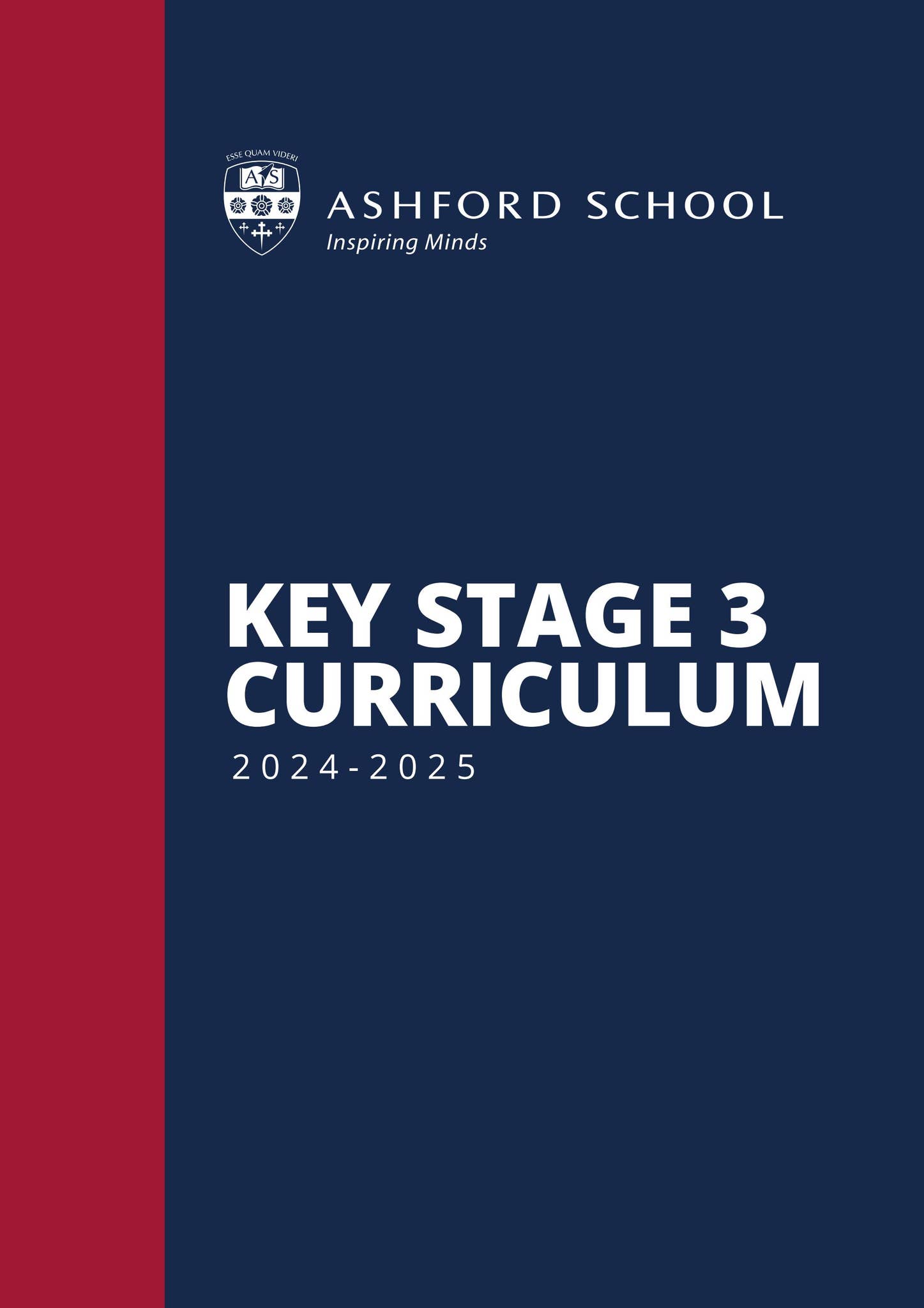 Key Stage Three Curriculum Booklet by AshfordSchool - Issuu