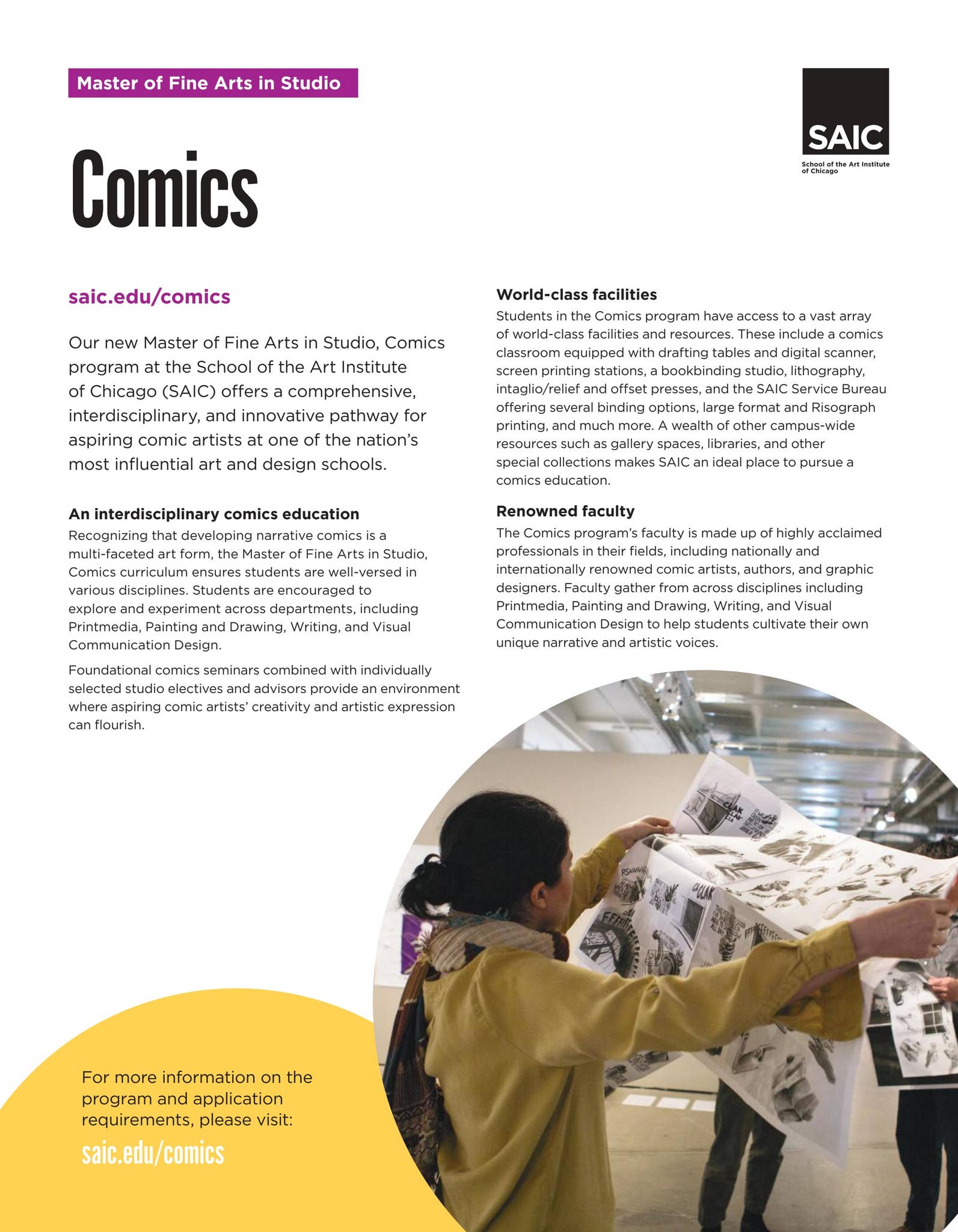 MFA Comics Brochure by School of the Art Institute of Chicago - Issuu