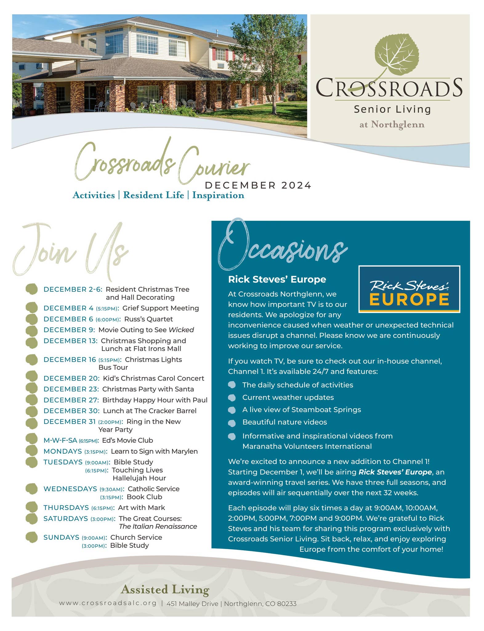 Crossroads Courier - Northglenn - December 2024 by Crossroads - Issuu