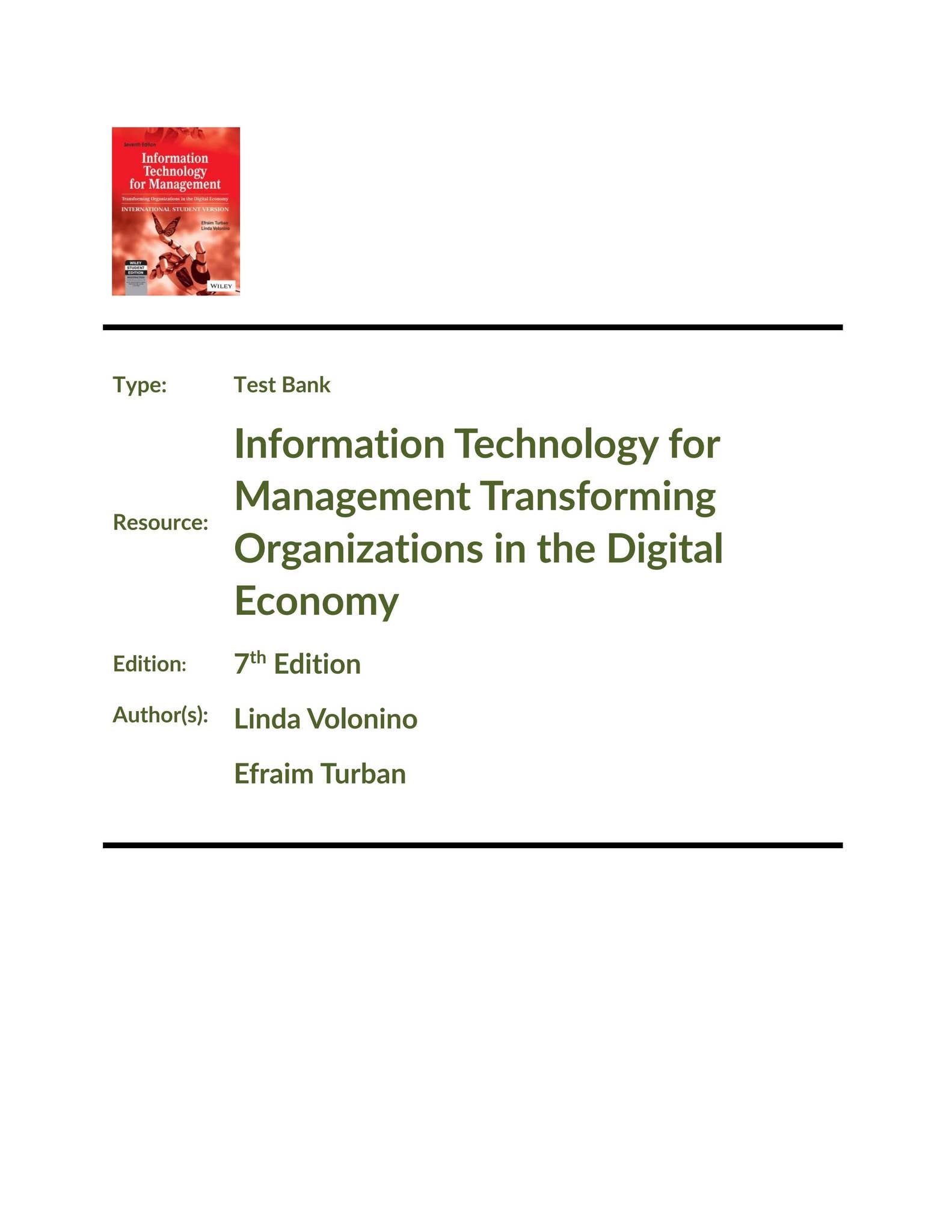 Information Technology for Management Transforming Organizations in the ...