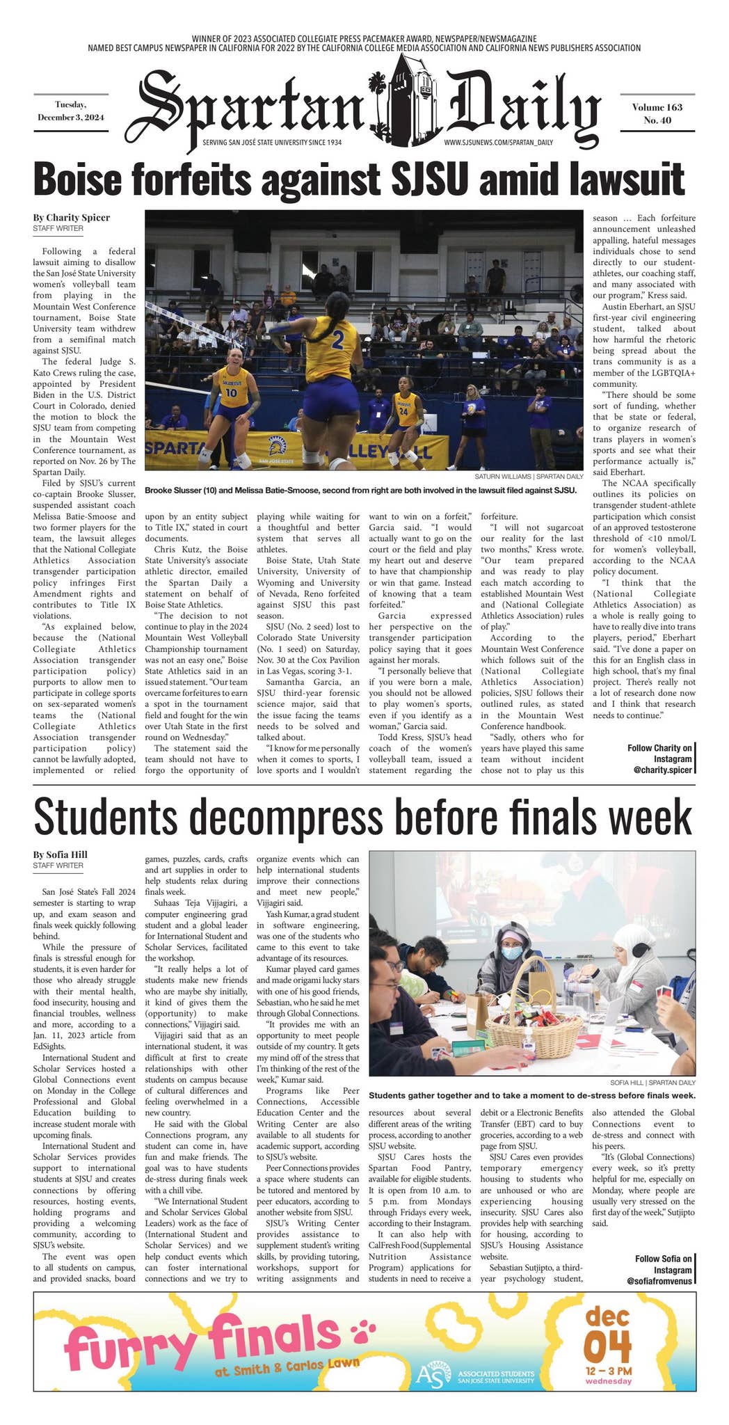 Spartan Daily Vol. 163 No. 40 by Spartan Daily - Issuu