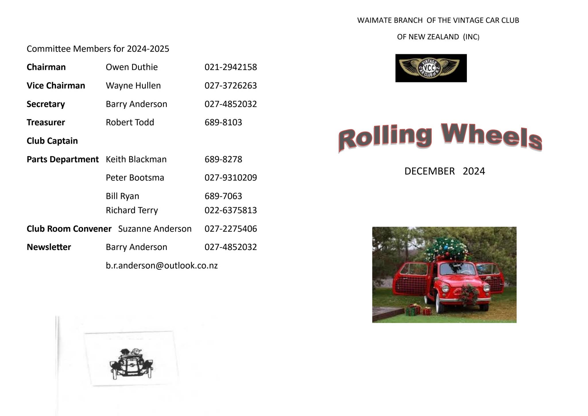 33 Waimate December 2024 by Vintage Car Club of New Zealand - Issuu