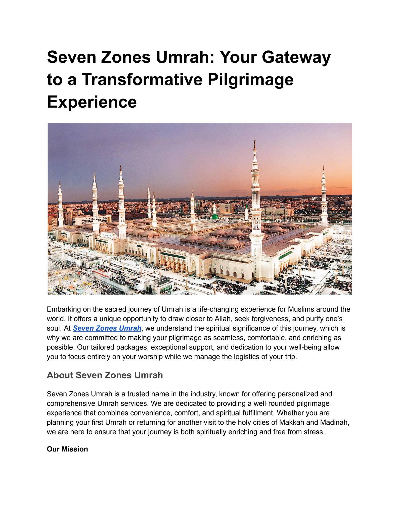 Seven Zones Umrah_ Your Gateway to a Transformative Pilgrimage ...