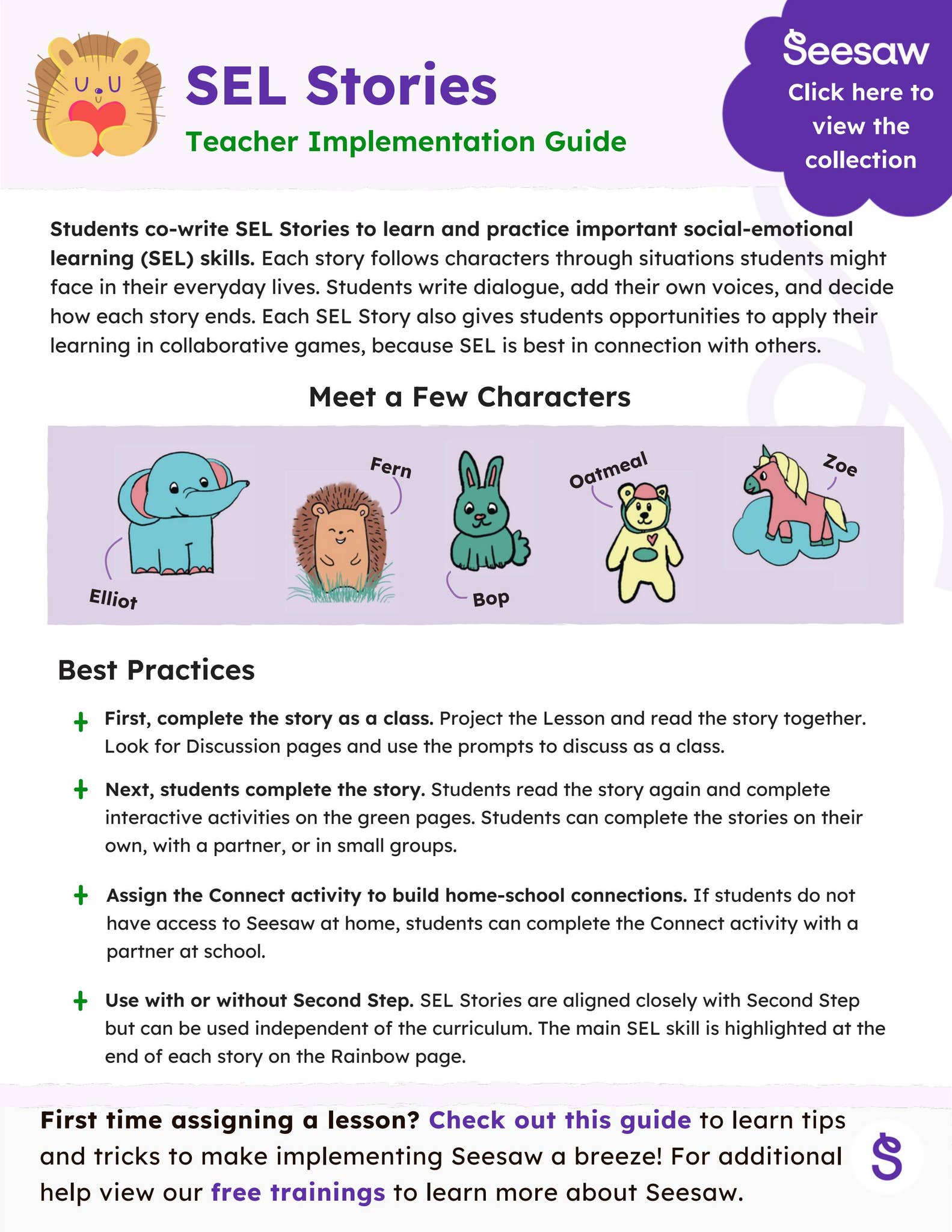 SEL Stories Implementation Guide by seesawlearning - Issuu