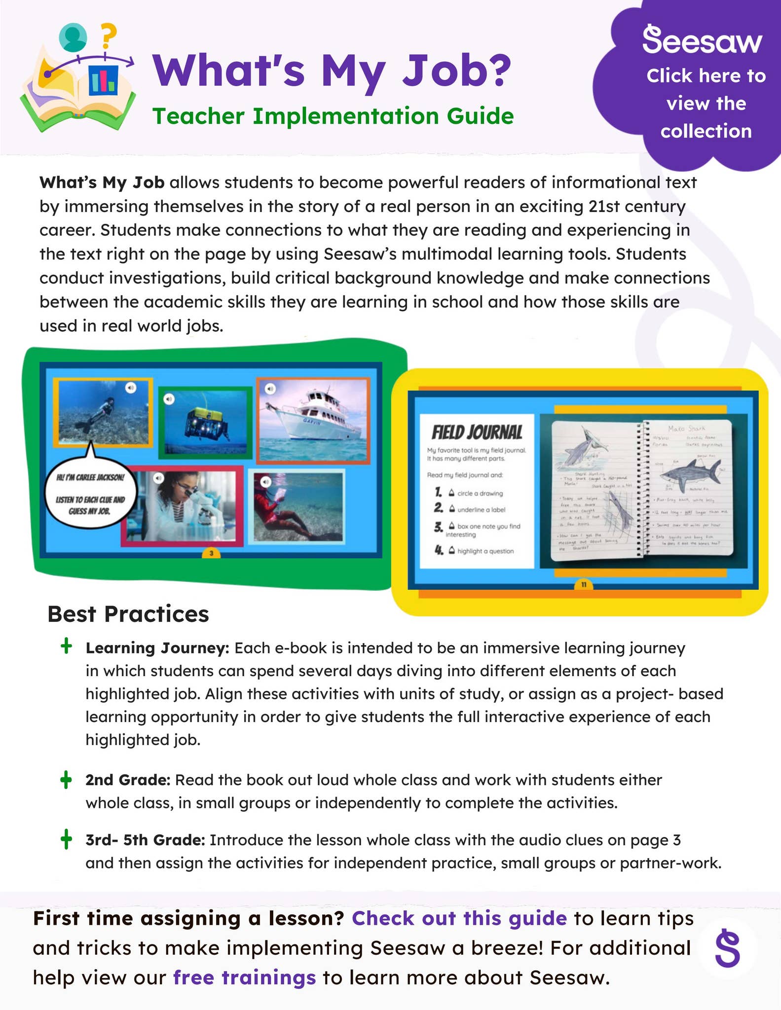 What's My Job Implementation Guide by seesawlearning - Issuu