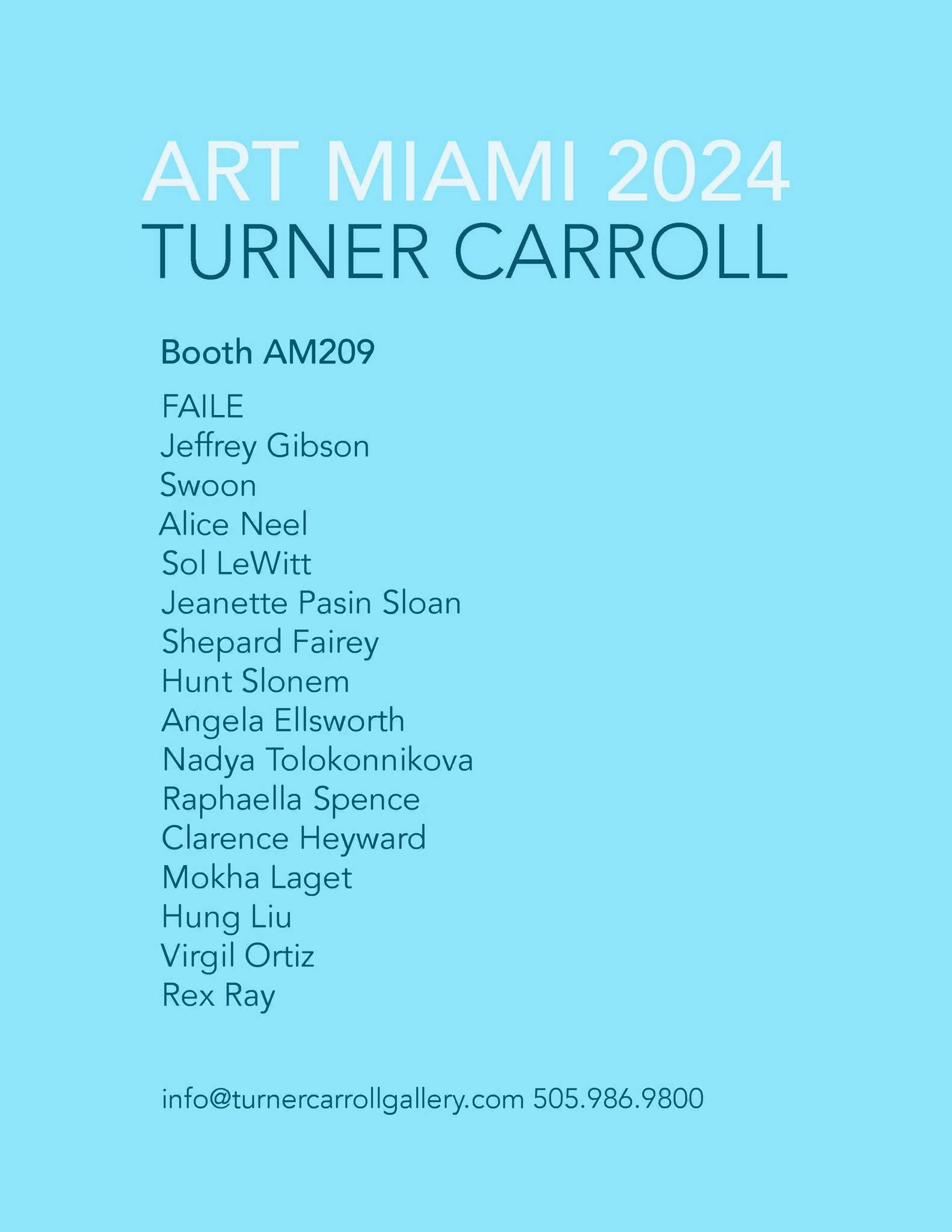ART MIAMI 2024 TURNER CARROLL ARTWORK PREVIEW by Turner Carroll Gallery ...
