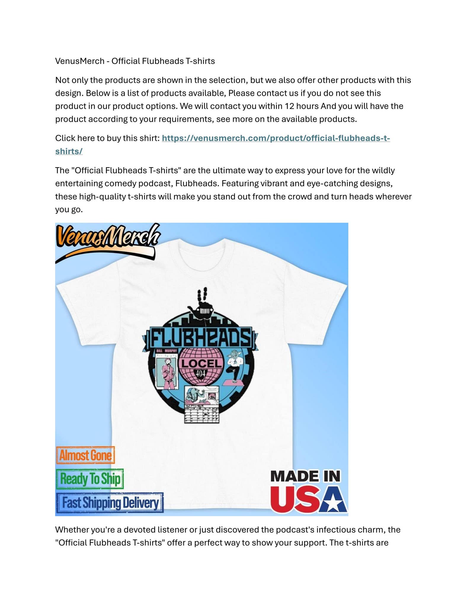 VenusMerch - Official Flubheads T-shirts by Venus Merch - Issuu