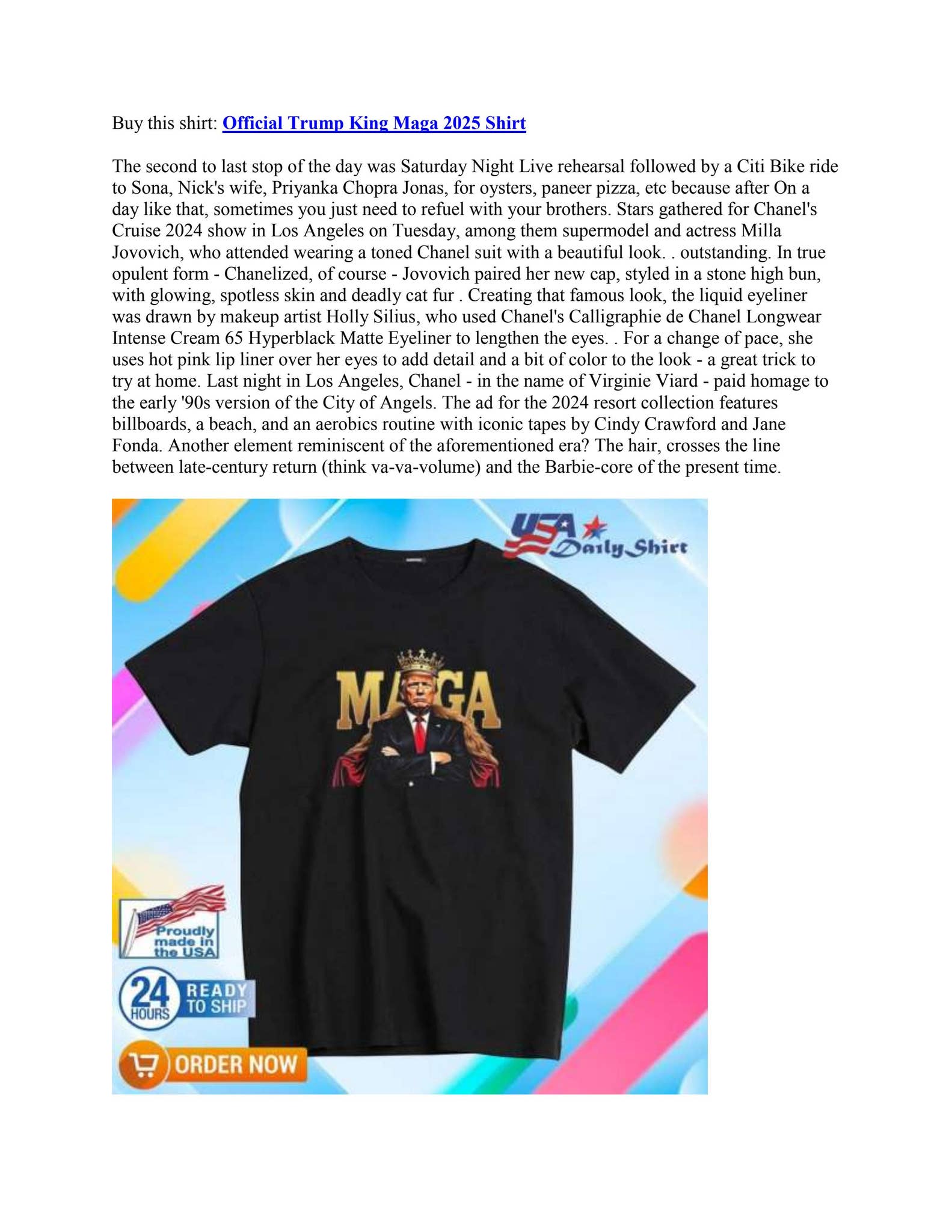 Usadailyshirt - Official Trump King Maga 2025 Shirt by Heli Tee USA - Issuu