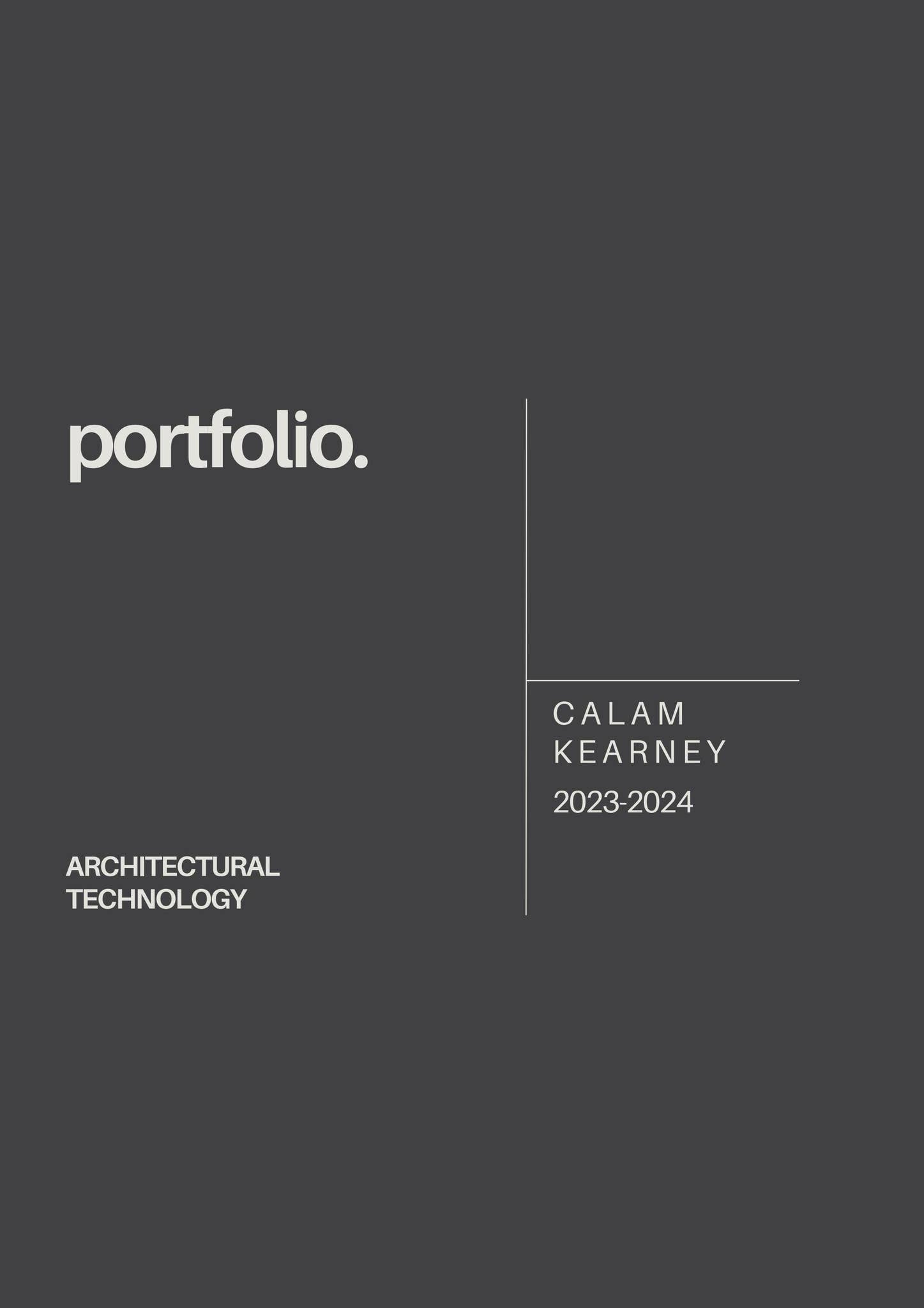 Calam Kearney Portfolio 2023-24 by CalamKearney - Issuu