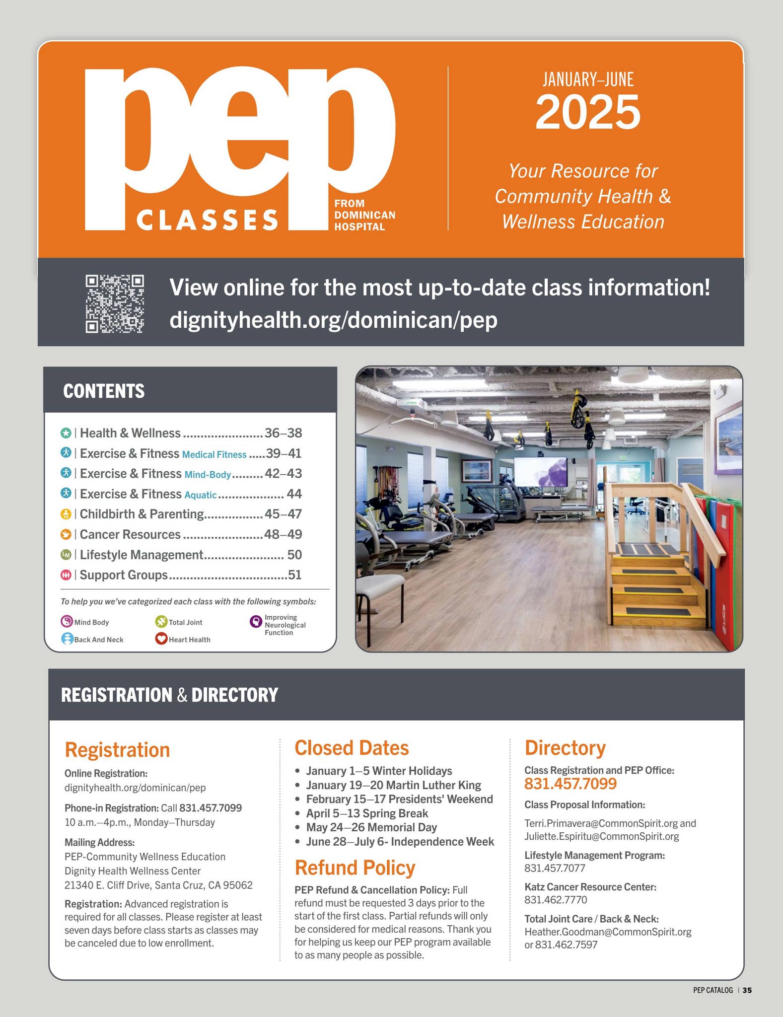 PEP Classes Winter/Spring 2025 by FocusOnWellness - Issuu
