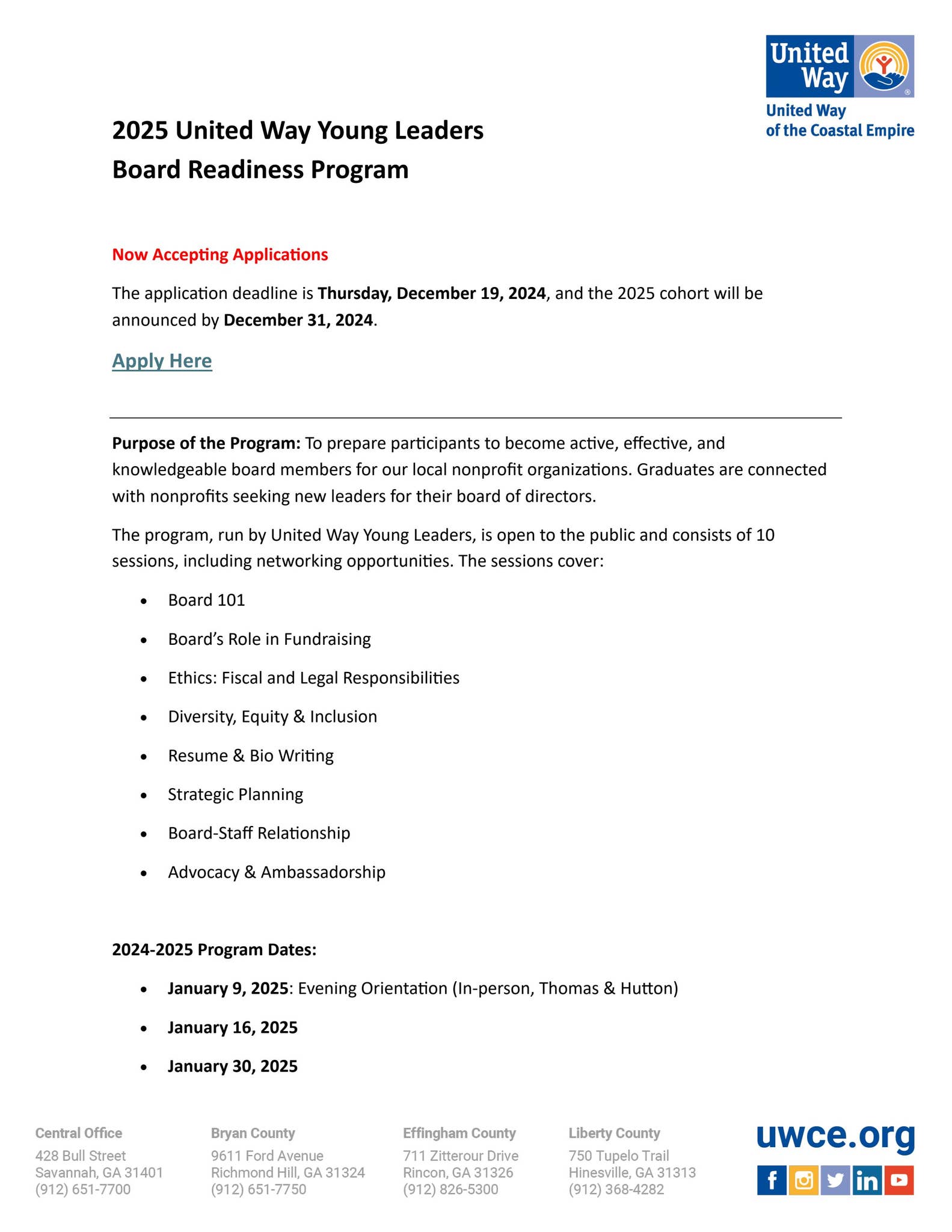 2025 YLS Board Readiness Program by United Way of the Coastal Empire - Issuu