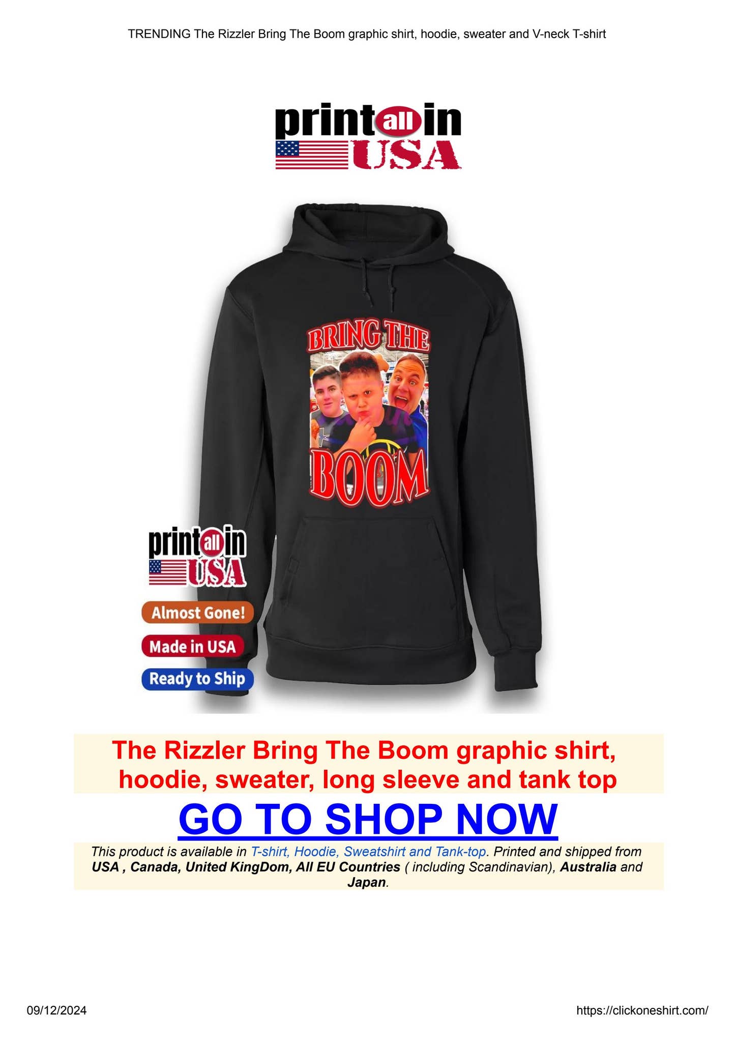 The Rizzler Bring The Boom graphic shirt by Design AT Shop - Issuu