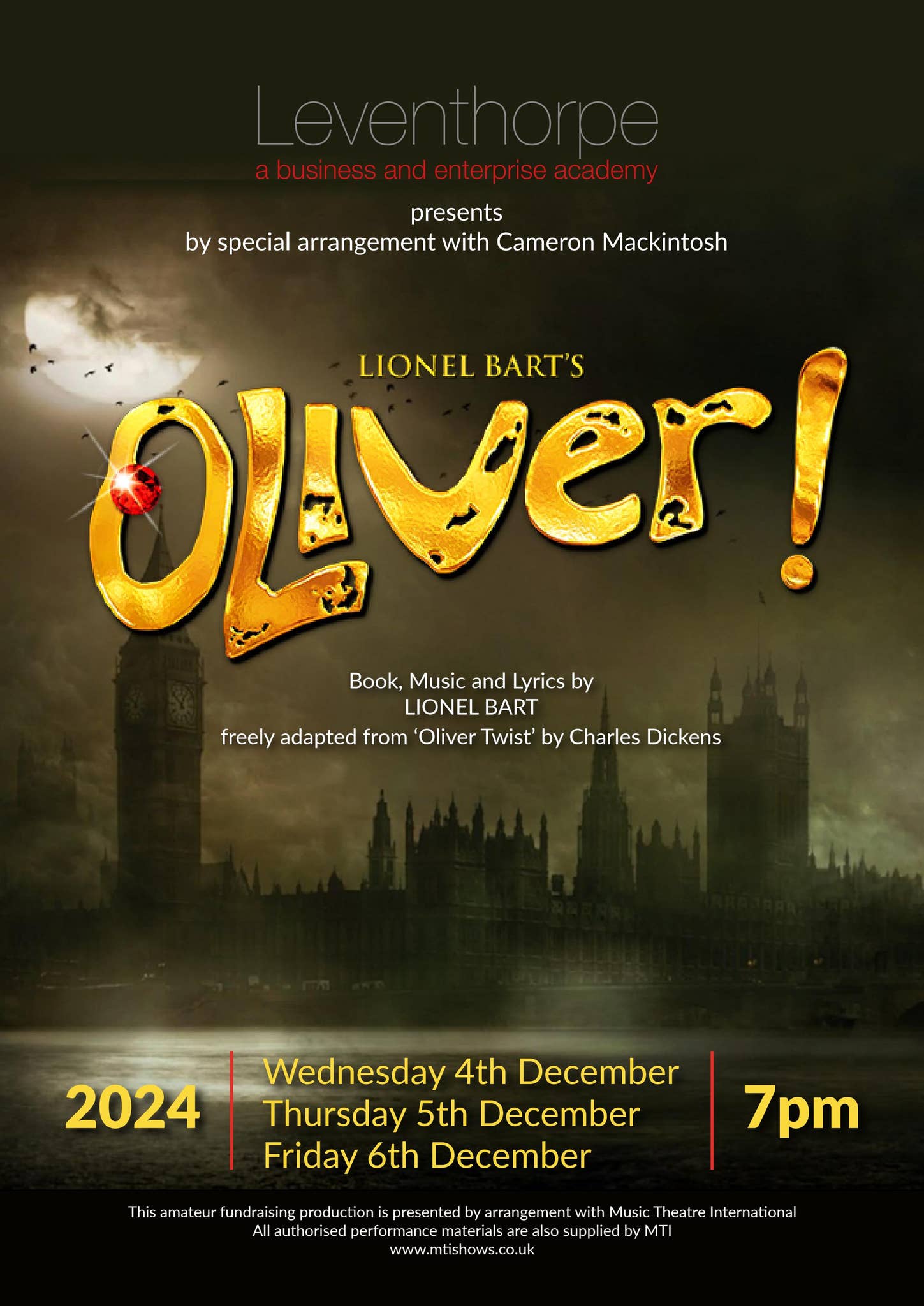 Oliver! Souvenir Programme 2024 by leventhorpe_prospectus - Issuu