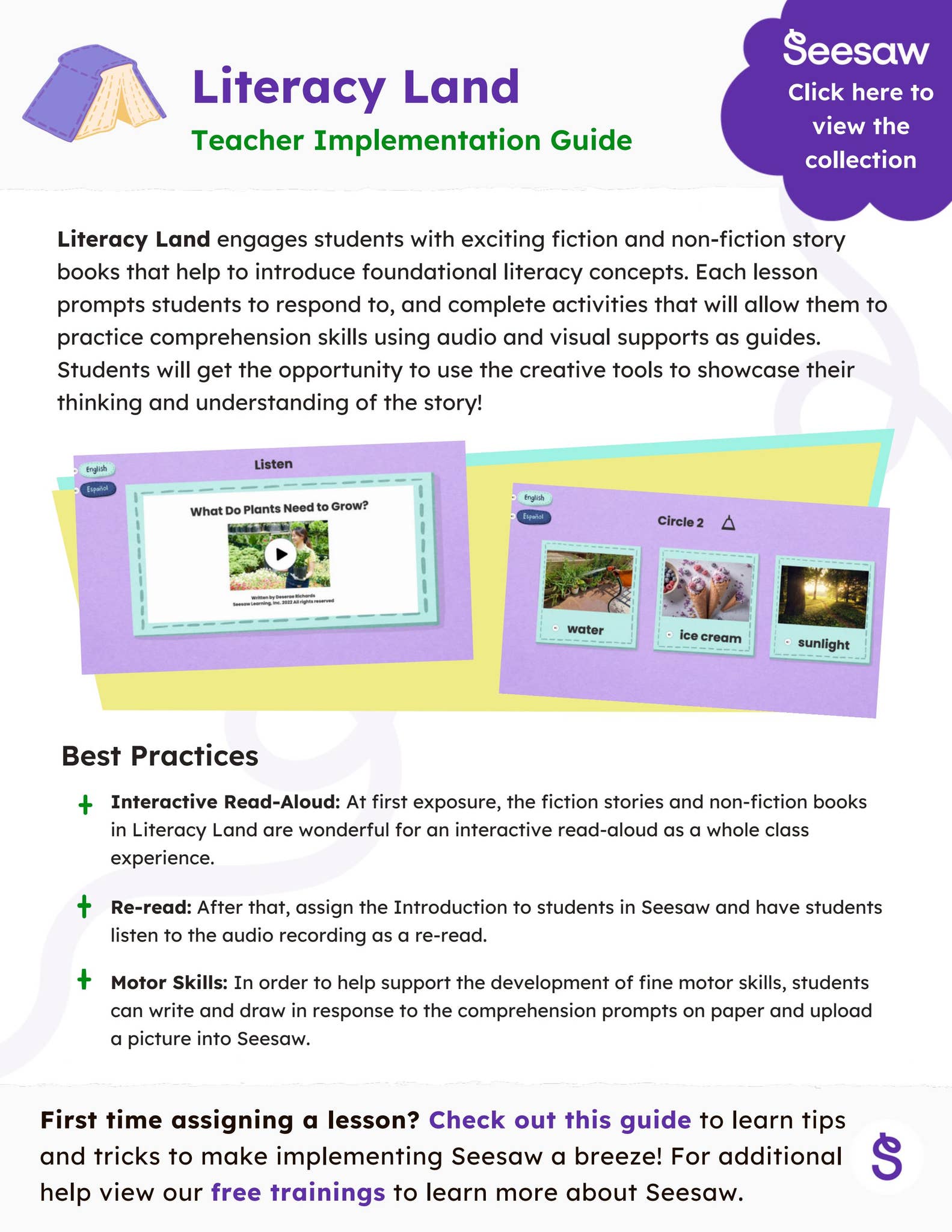 Literacy Land Implementation Guide by seesawlearning - Issuu