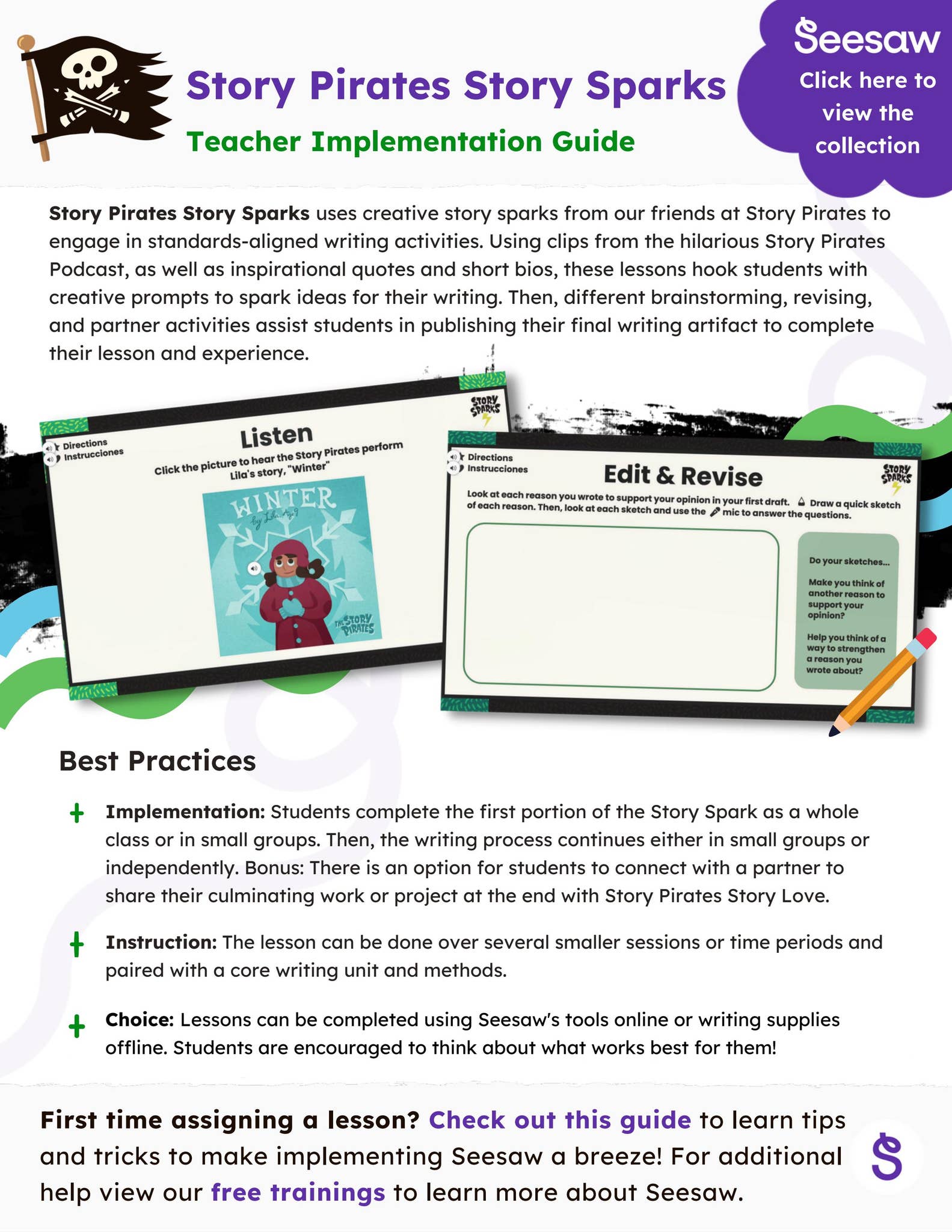 Story Pirate Story Sparks Implementation Guide by seesawlearning - Issuu