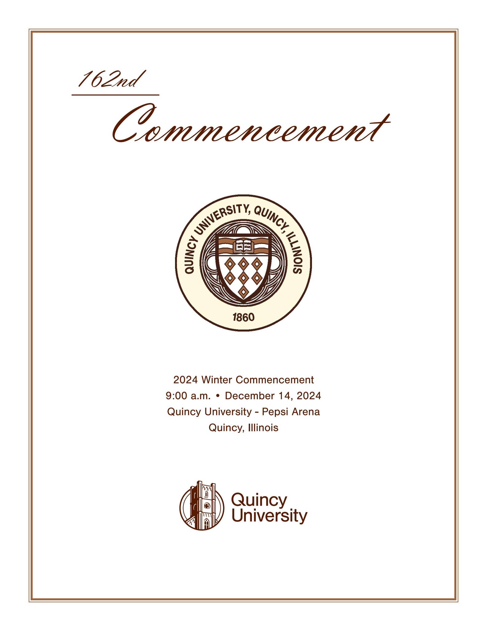 2024 Winter Commencement Program by Quincy University - Issuu