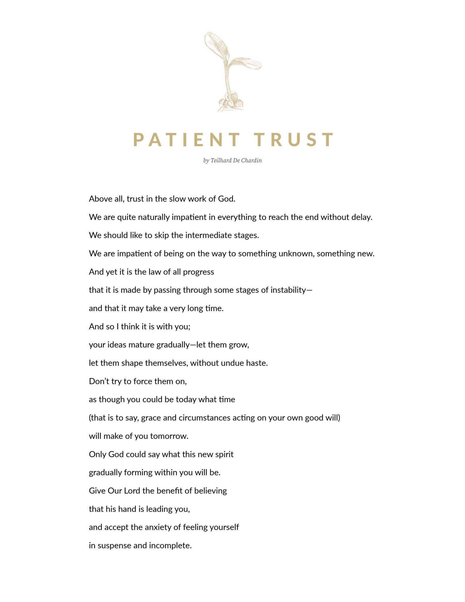 Patient Trust Poem by Christian Alliance for Orphans - Issuu