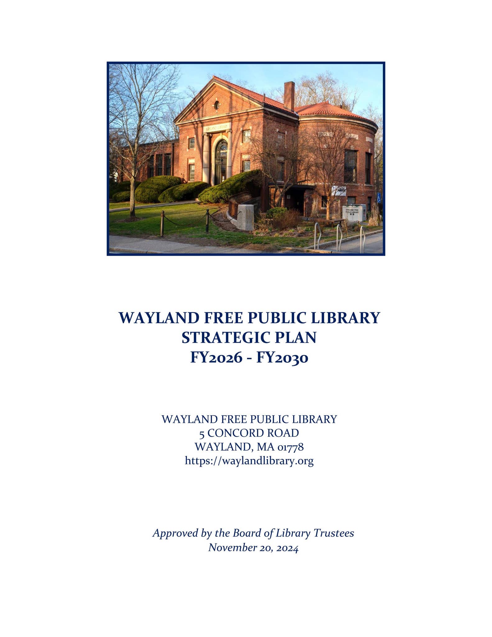 CMS_WAYLAND FREE PUBLIC LIBRARY STRATEGIC PLAN FINAL PRINT READY BEST ...